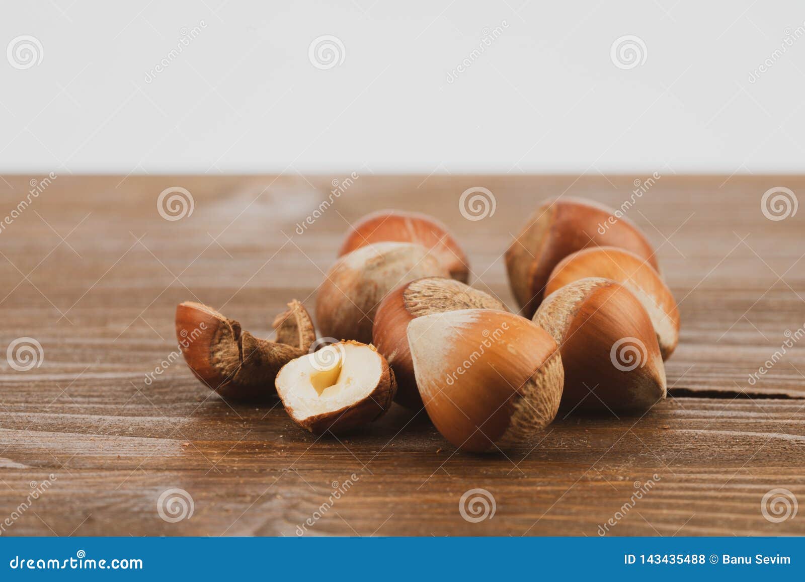Shelled hazel nuts stock photo. Image of frond, hazelnuts - 143435488