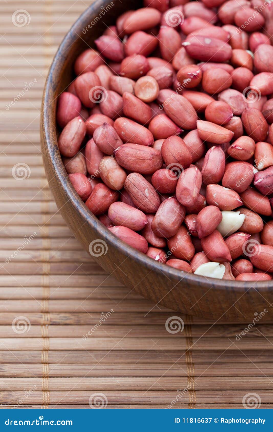 Shelled red peanuts stock image. Image of nutrition, snack - 11816637