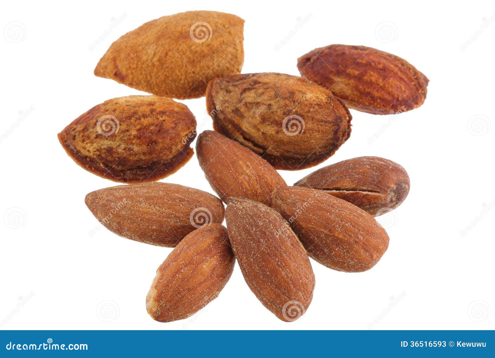 Shelled and Unshelled Almonds Stock Image - Image of food, dried: 36516593