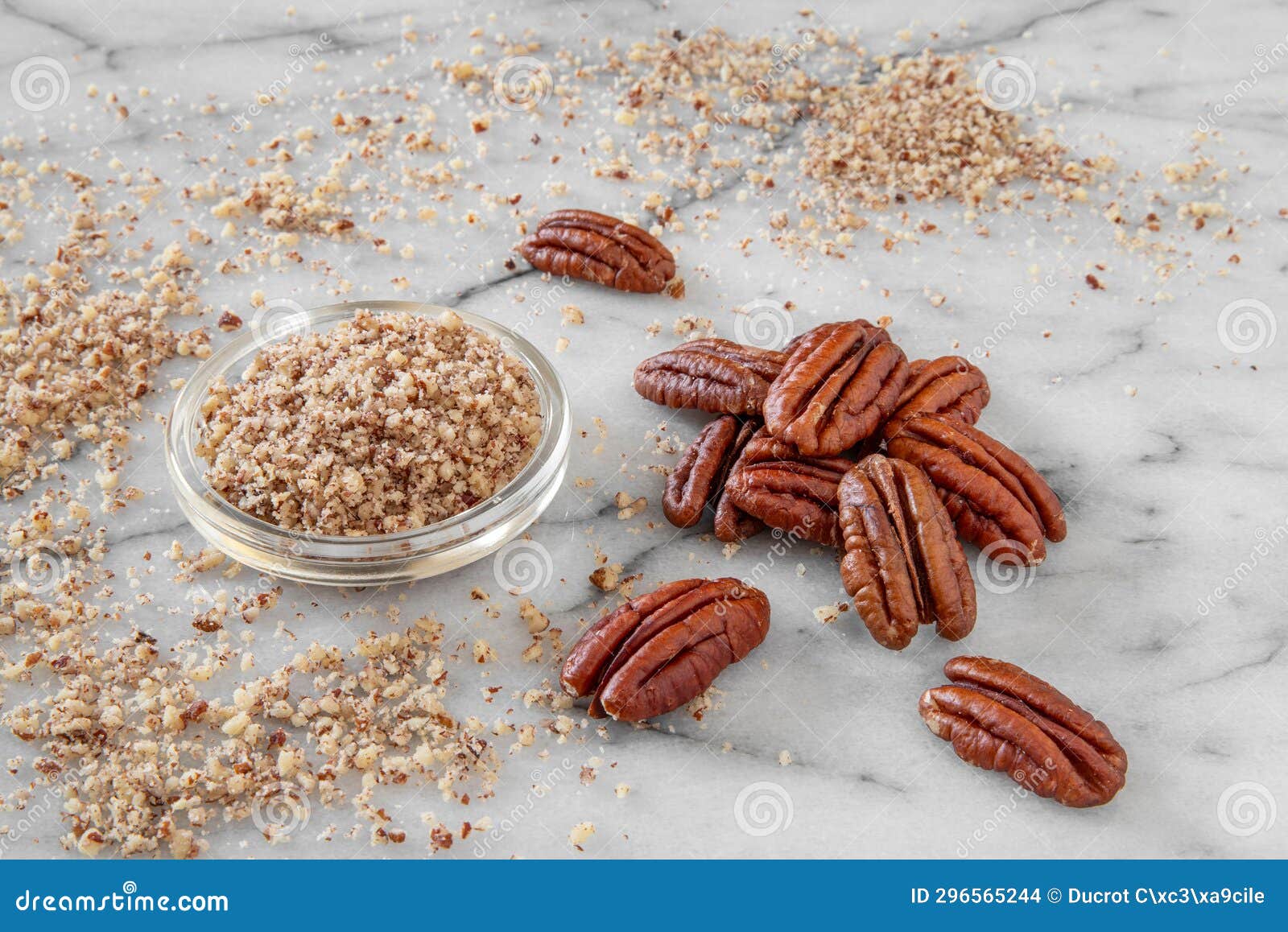 Pecans on a White Background Stock Photo - Image of health, bowl: 296565244