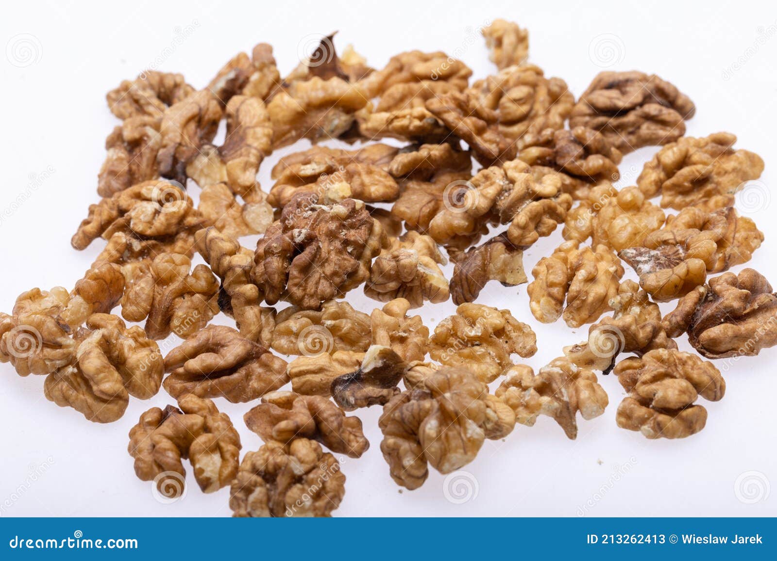 Shelled Walnuts Pile stock image. Image of diet, organic - 213262413