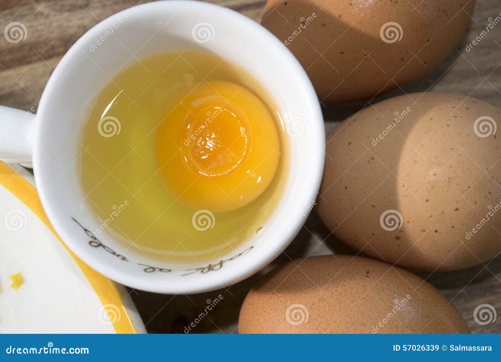 Shelled white egg and yolk stock image. Image of white - 57026339