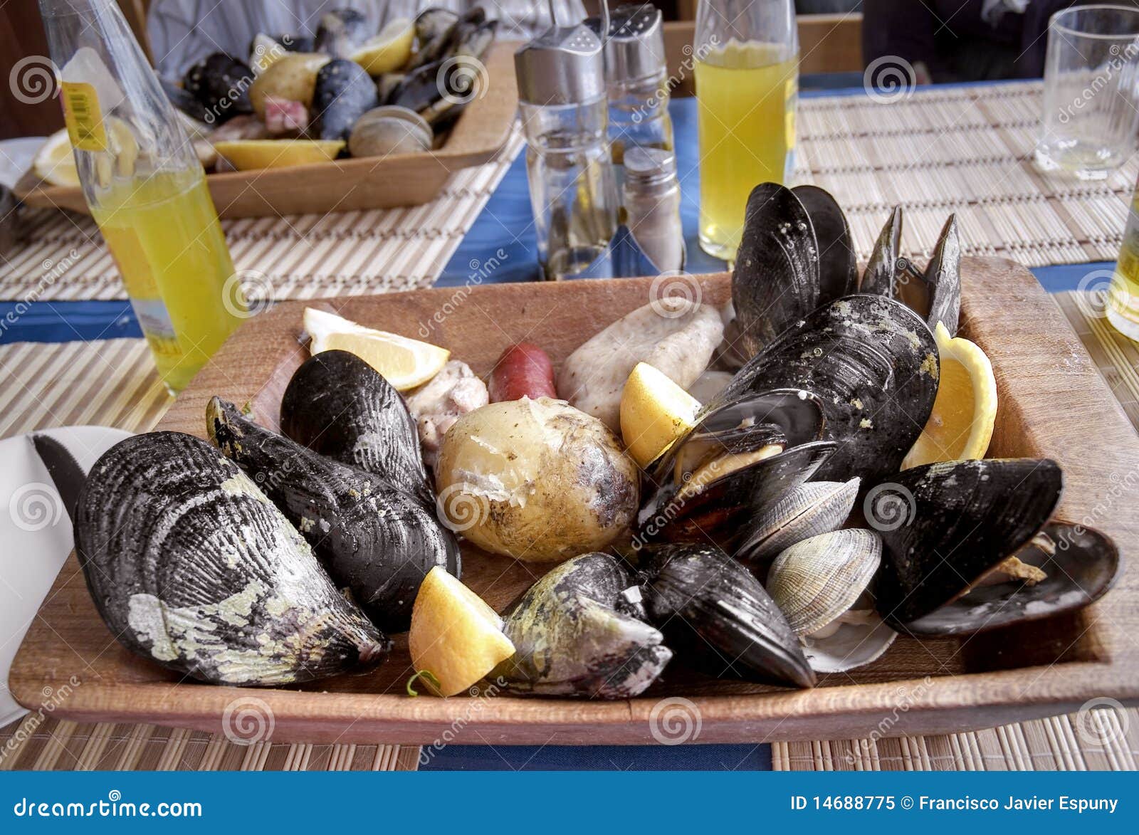 Shellfish curanto stock image. Image of lunch, food, mussel - 14688775