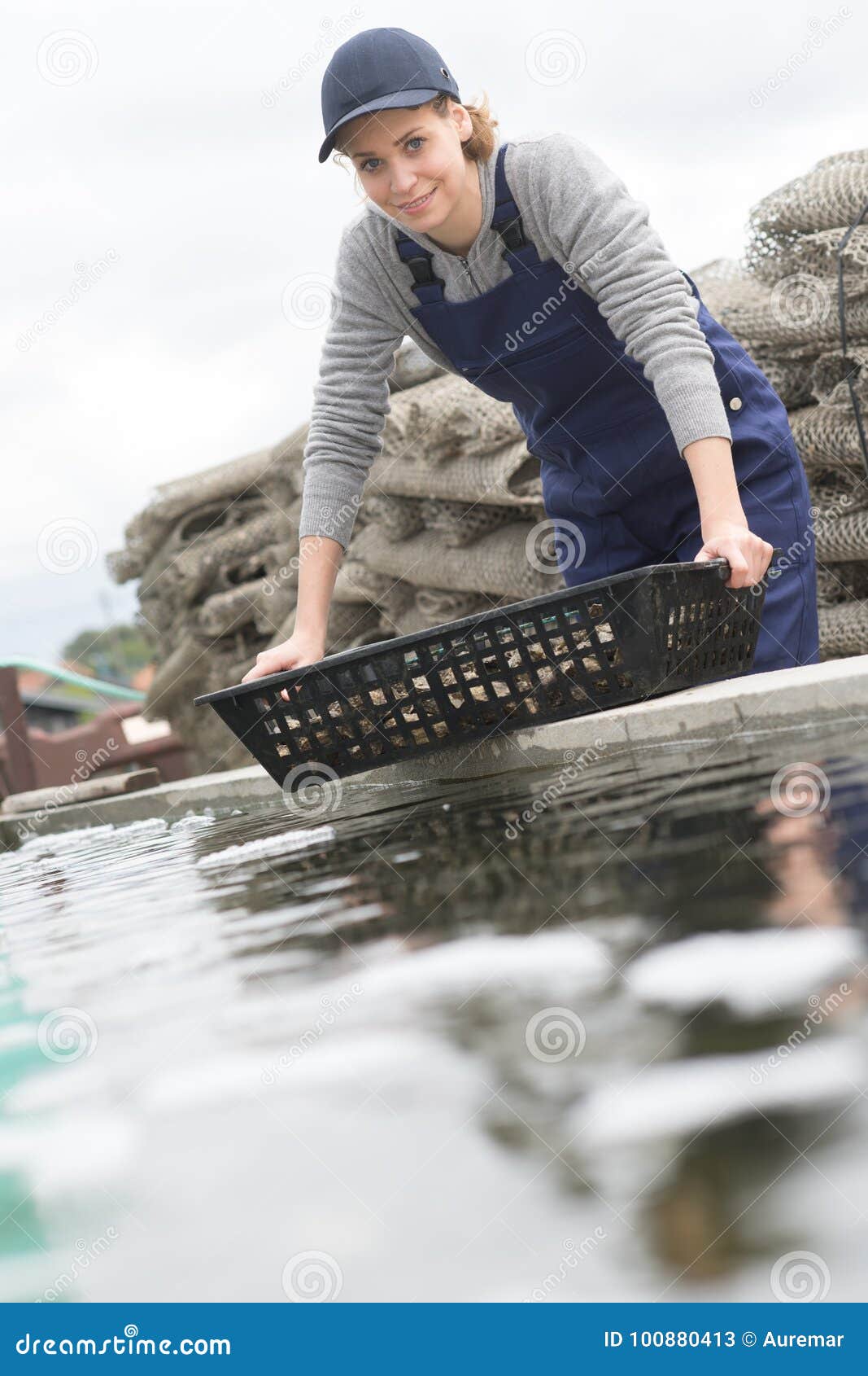 Shellfish and Fish Farm in Sea Stock Image - Image of freshness ...