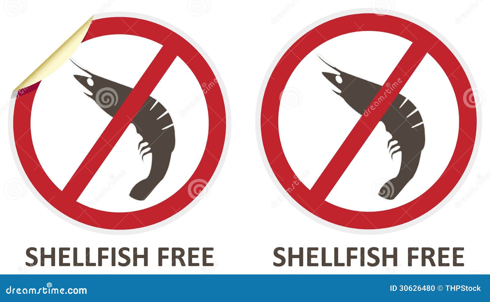 Shellfish Free Icons stock vector. Illustration of colorful - 30626480