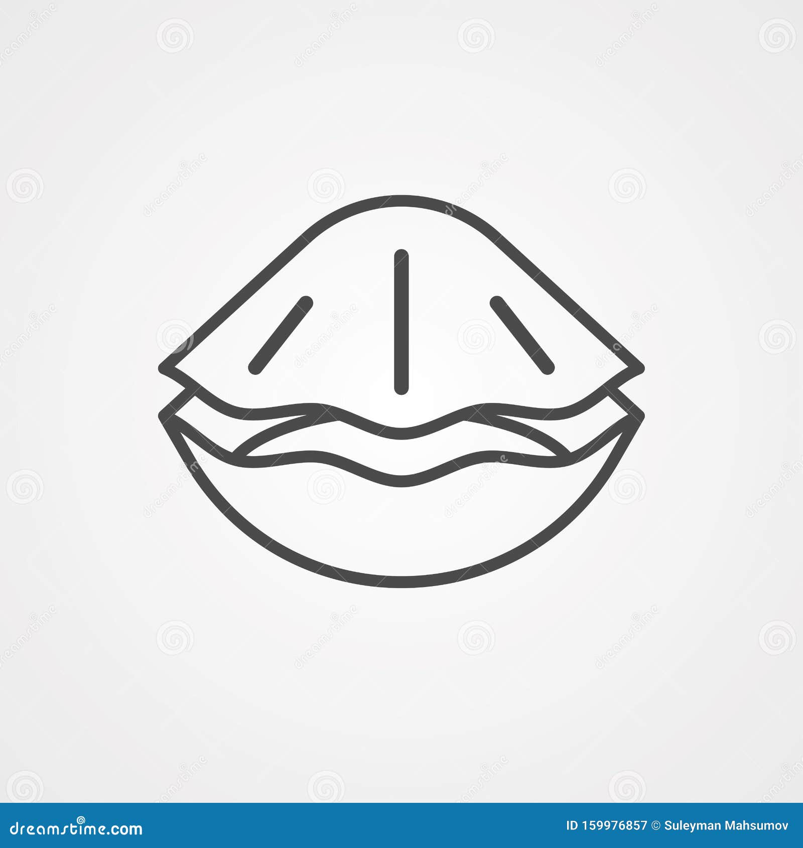 Shellfish icon sign symbol stock illustration. Illustration of animal ...