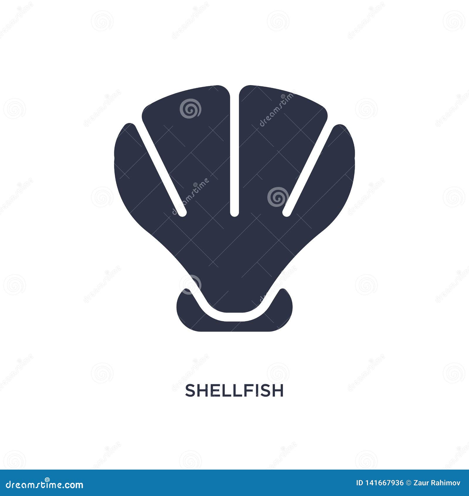 Shellfish Icon on White Background. Simple Element Illustration from ...