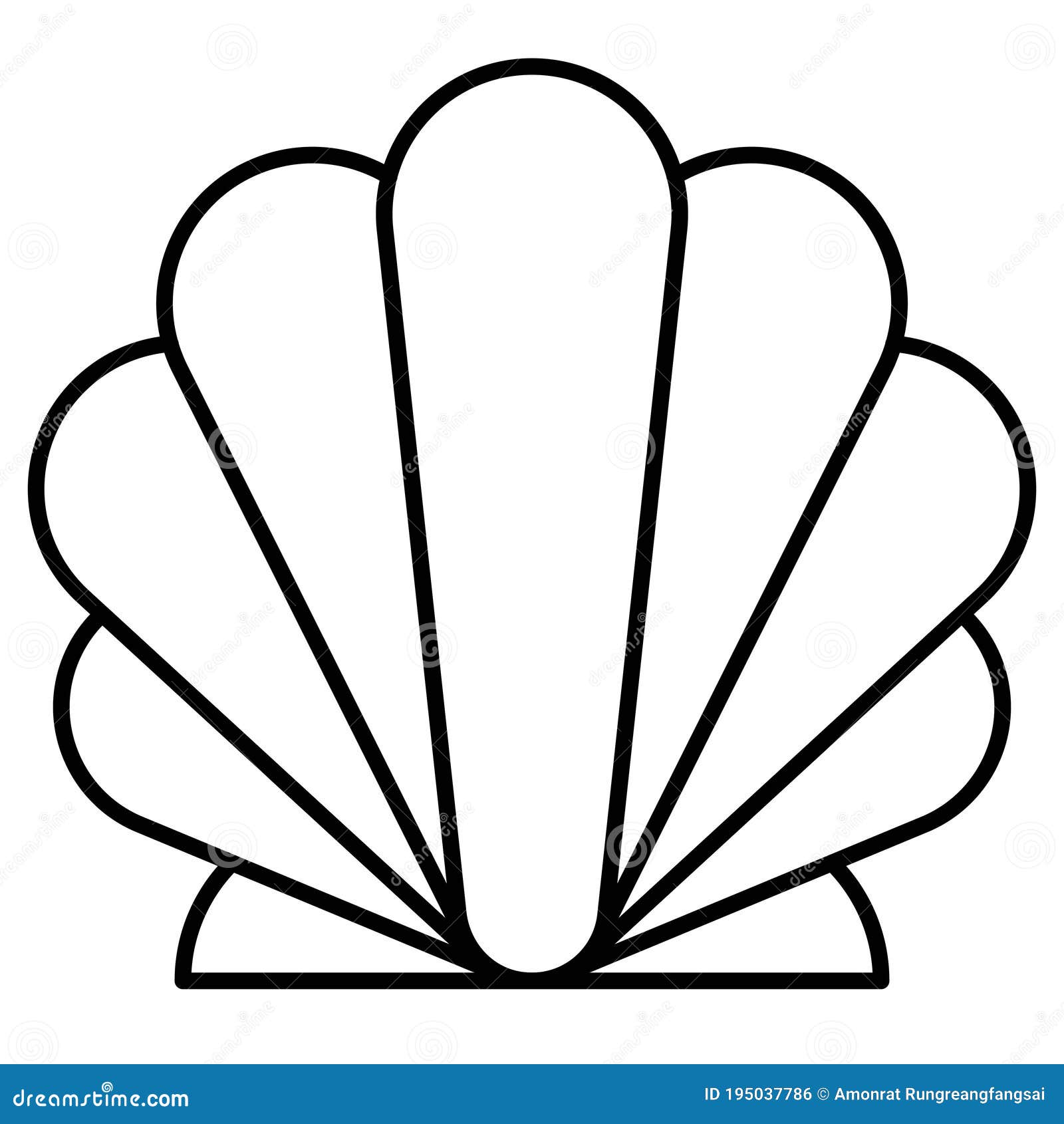 Shellfish Icon, Summer Vacation Related Vector Stock Vector ...