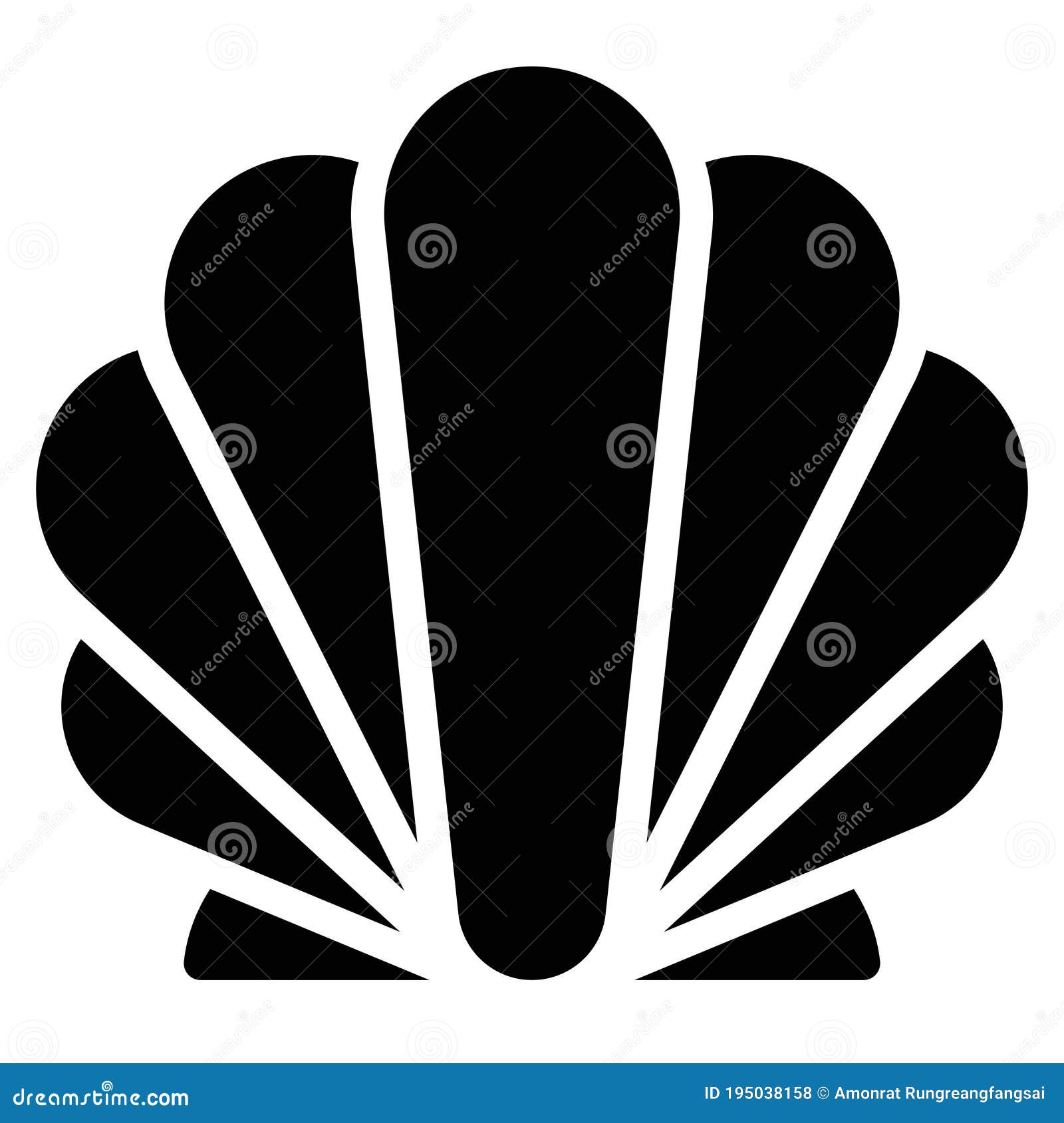 Shellfish Icon, Summer Vacation Related Vector Stock Vector ...