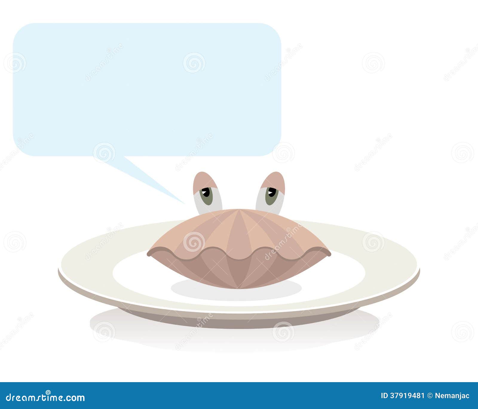 Opened Shellfish, Oysters With Soft Body In A Shell. Clam Bivalve ...