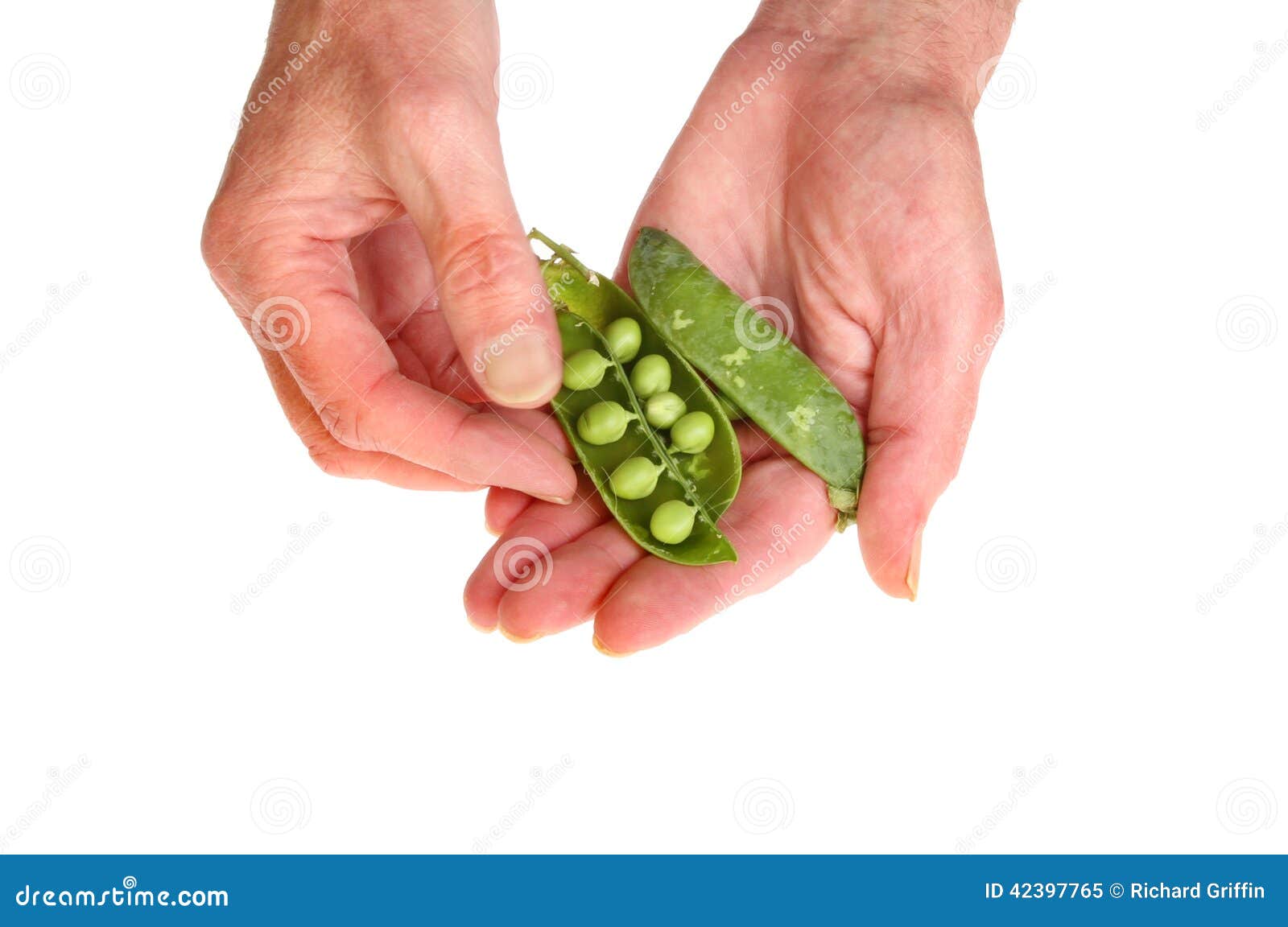 Shelling peas stock image. Image of food, preparation - 42397765