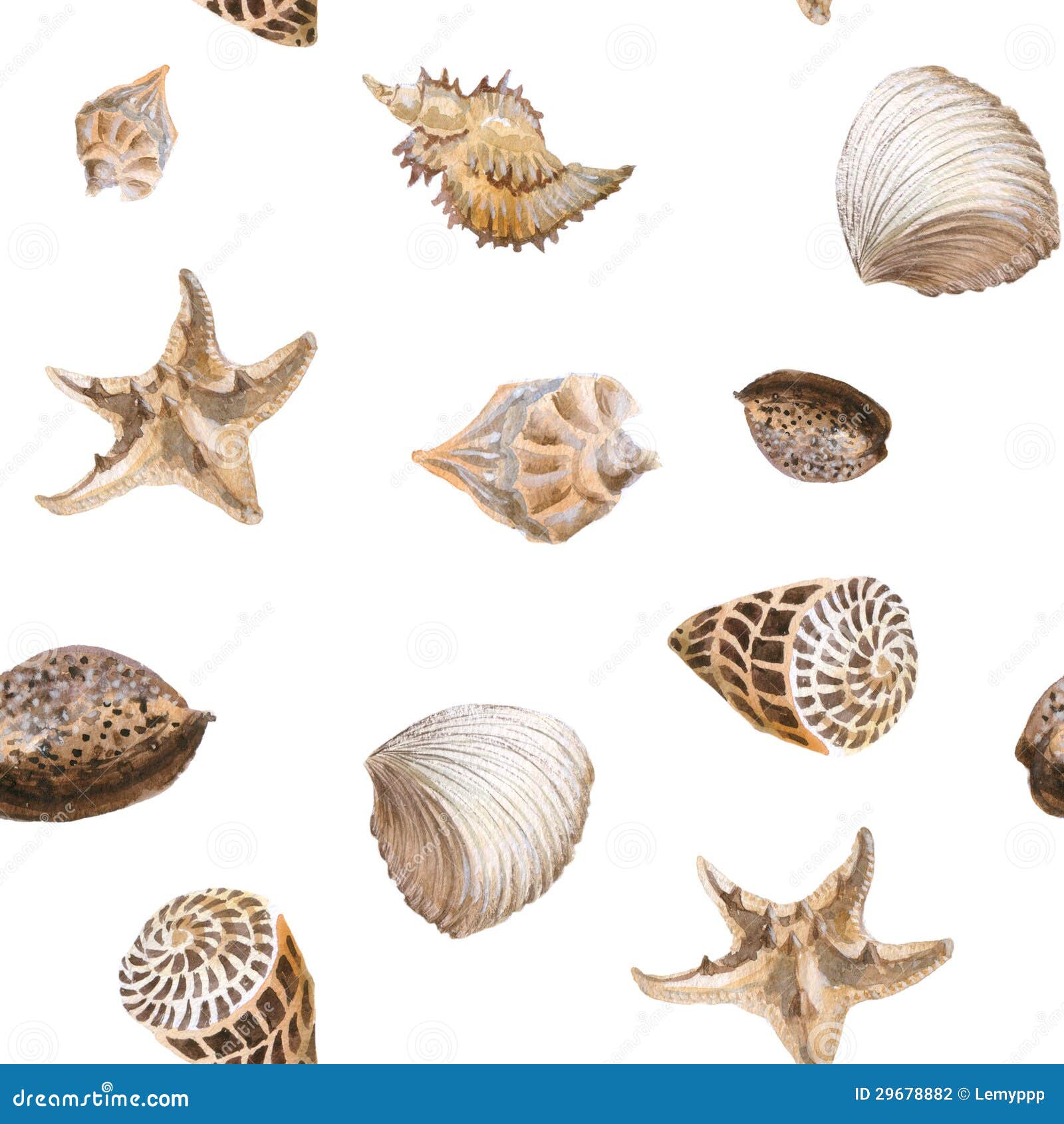 Shells background stock illustration. Illustration of vintage - 29678882