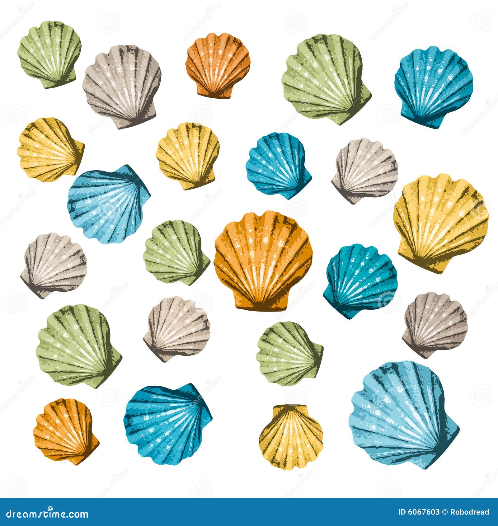 Shell Sea Molusk Cartoon Isolated Symbol In Black And White Vector ...