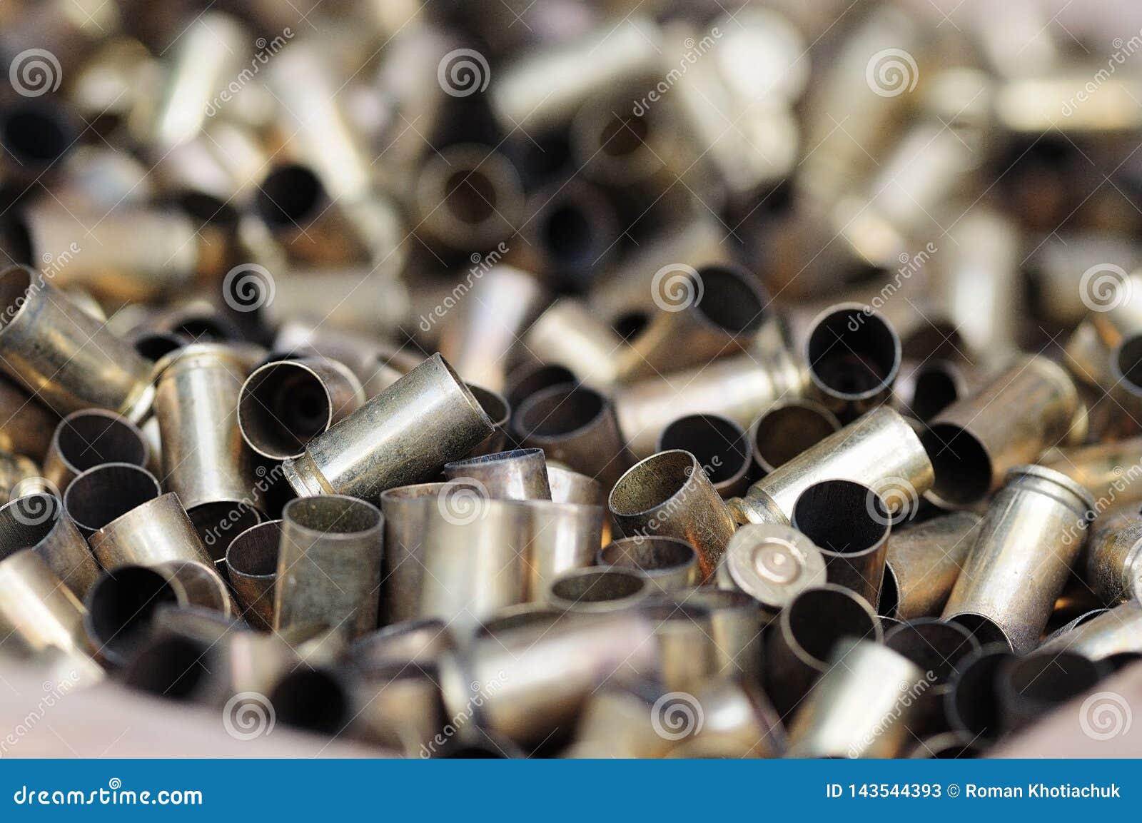Shells from Different Cartridges. Stock Image - Image of bullet, brown ...