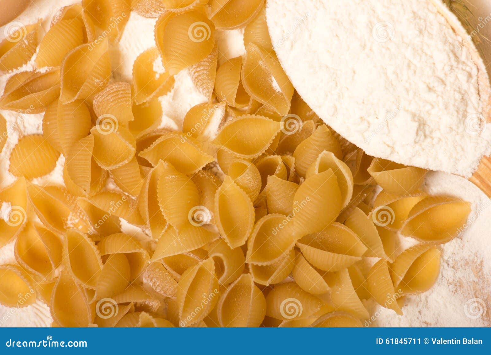Shells pasta stock image. Image of life, ingredients - 61845711