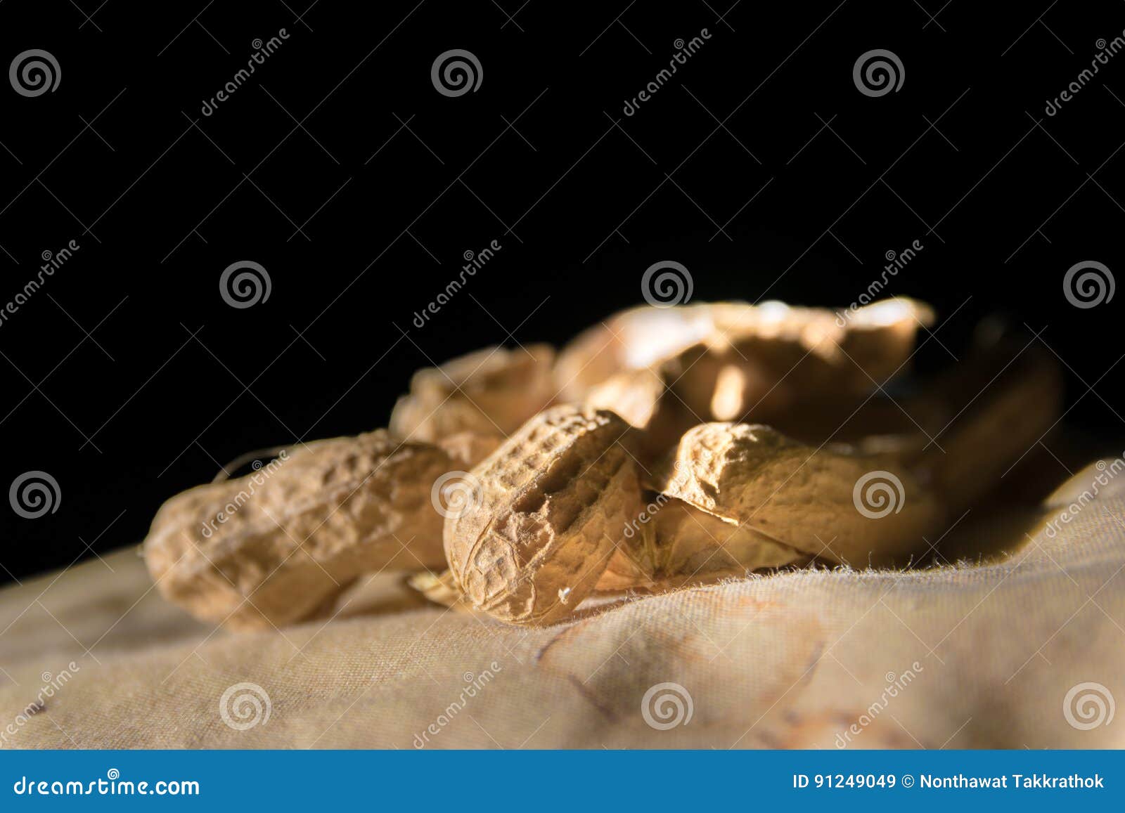 Shells of Peanut in Close-up View Stock Image - Image of natural ...