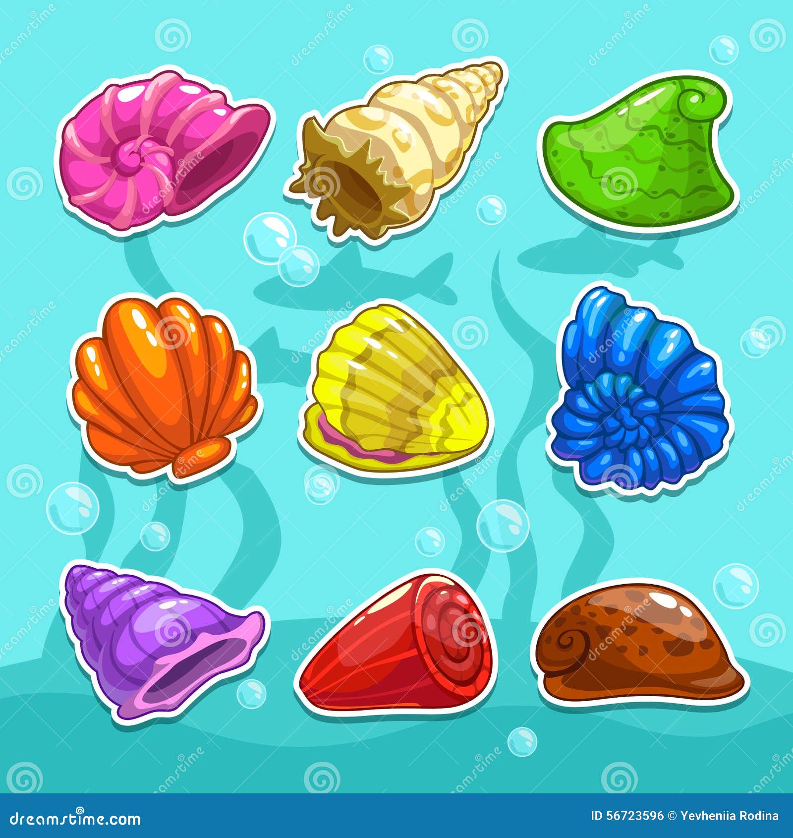 Shells Set Stock Illustration - Image: 56723596