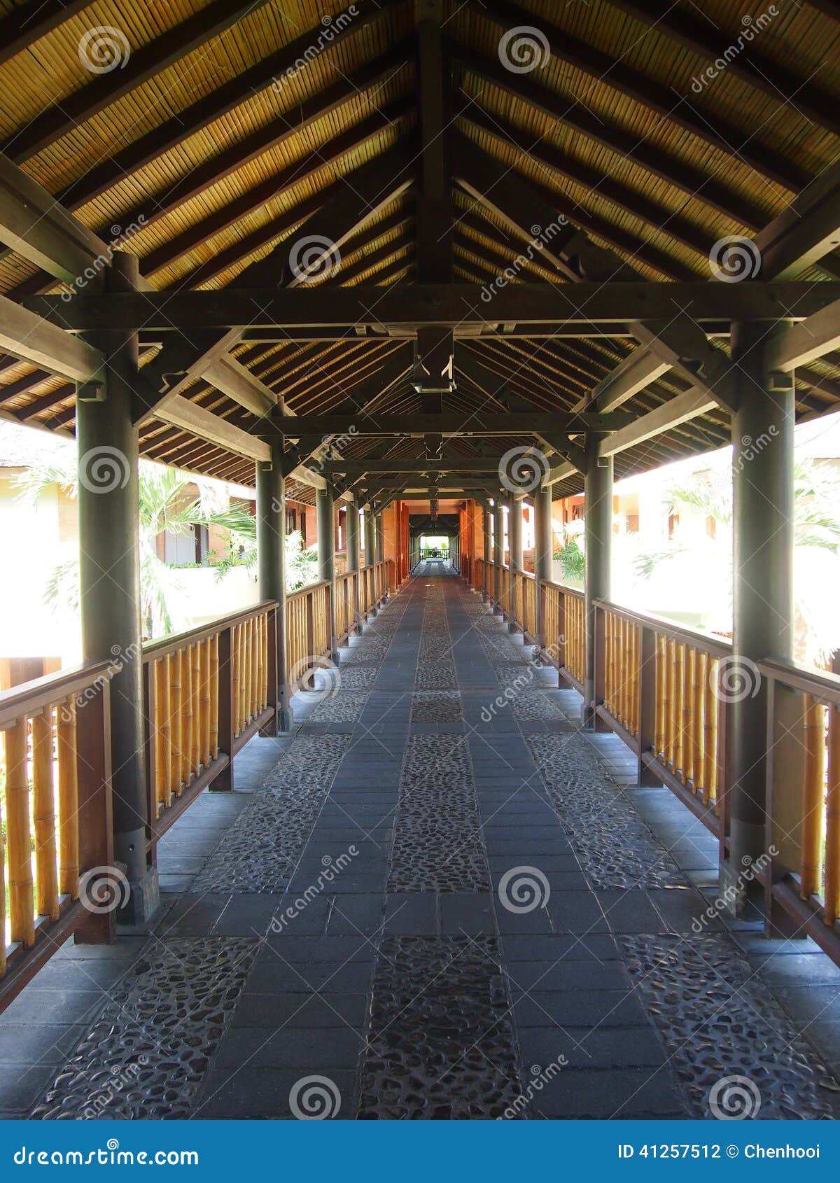 Sheltered walkway stock photo. Image of holiday, styled - 41257512