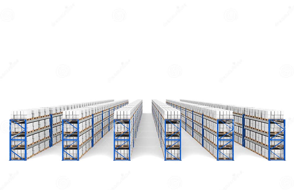 Shelves X 60. Top Perspective View, Shadows Stock Illustration ...
