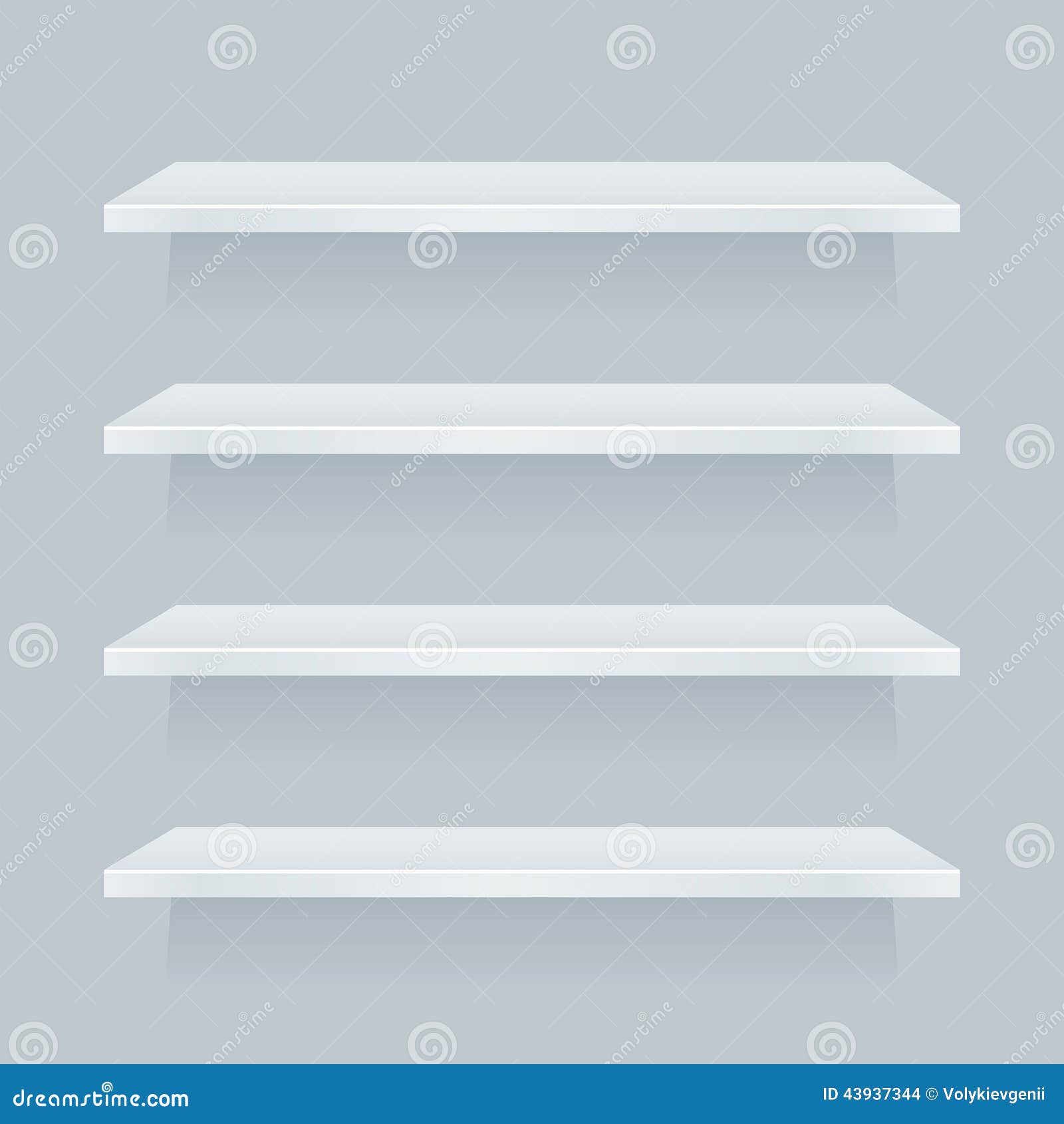 Shelves stock vector. Illustration of product, simplicity - 43937344