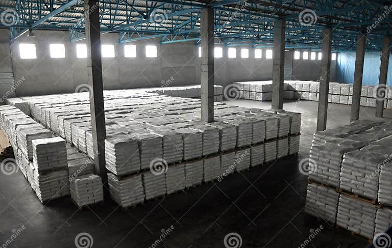 Warehouse of Finished Products in Starch Factory Stock Photo - Image of ... Warehouse of Finished Products in Starch Factory Stock Photo - Image of ...