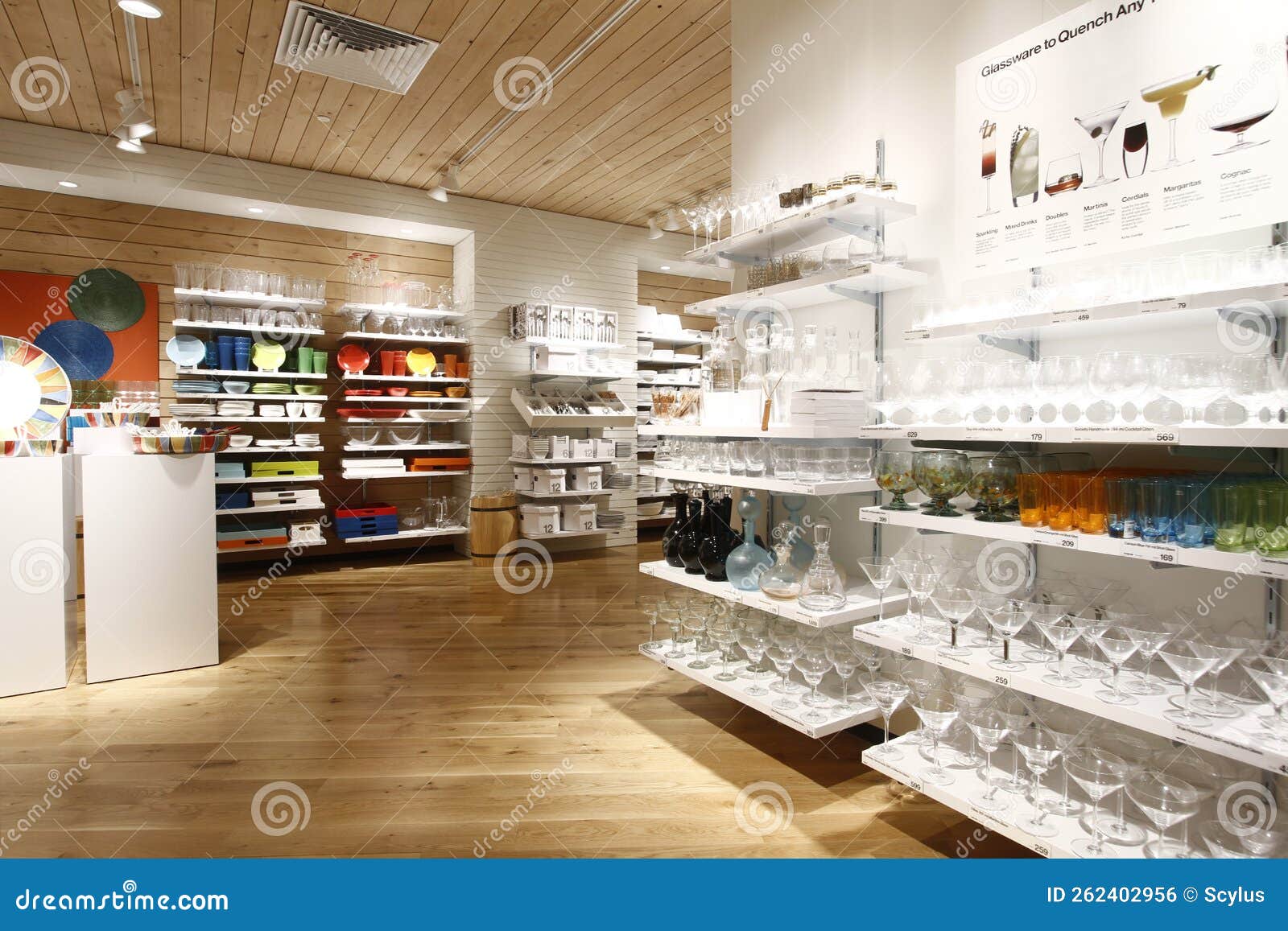 Shelves with Various Glassware and Dinnerware Editorial Photo - Image ...