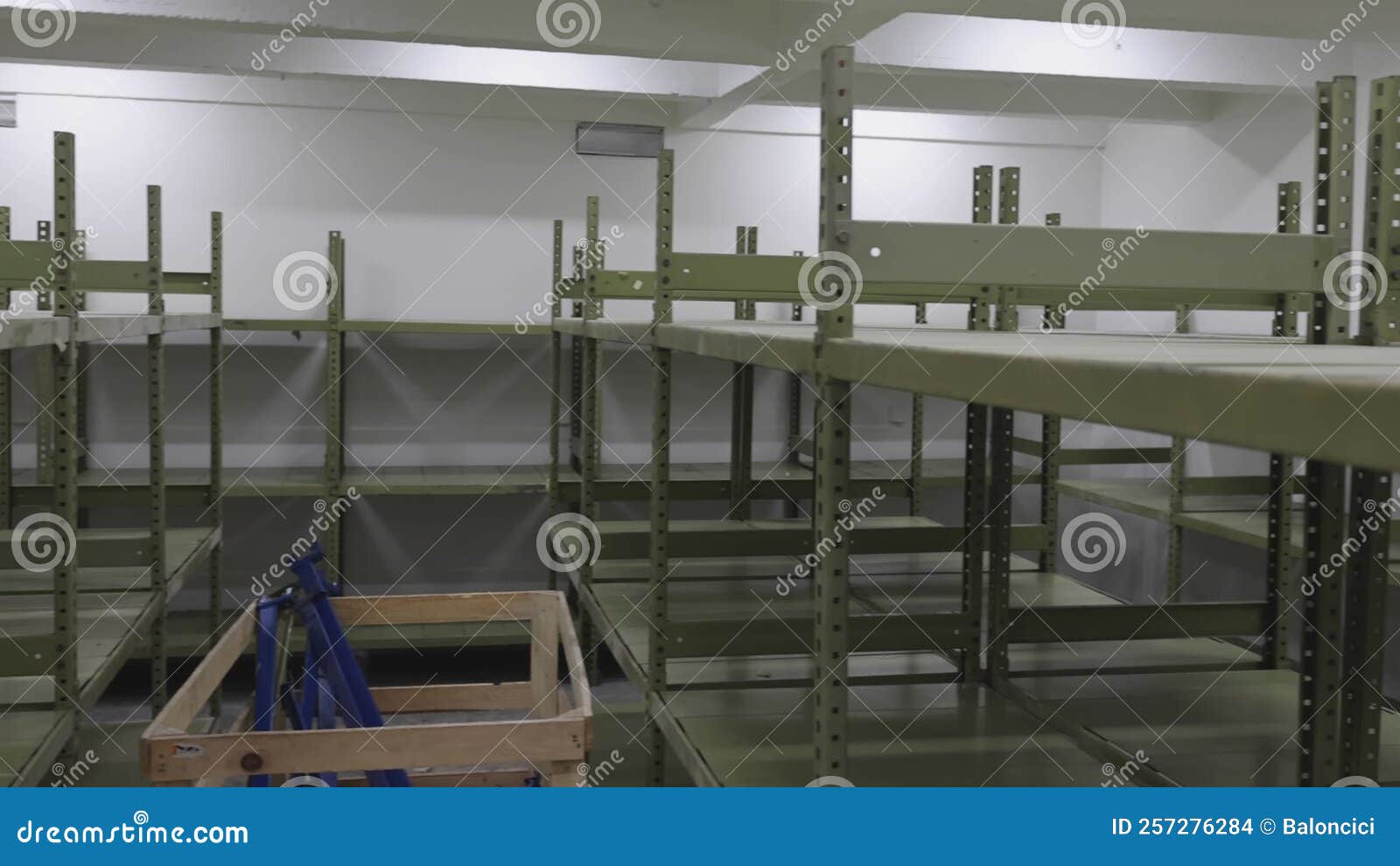 Shelving System Storage Room Stock Footage - Video of empty, storage ...