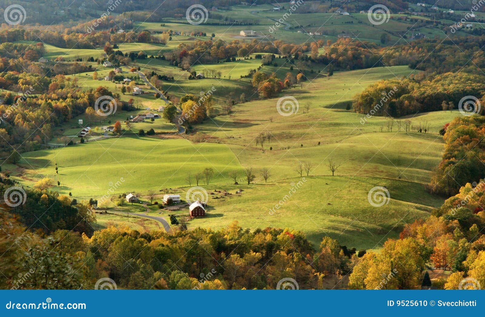 Shenandoah Valley stock photo. Image of mountains, rural - 9525610
