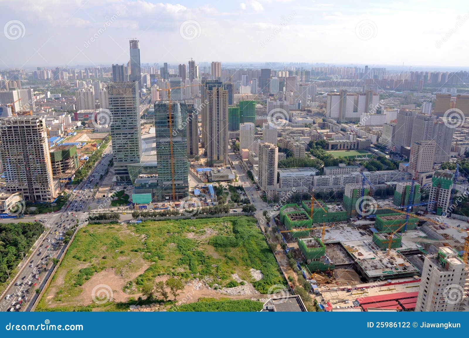 Shenyang City Skyline, Liaoning, China Stock Photo - Image of ...
