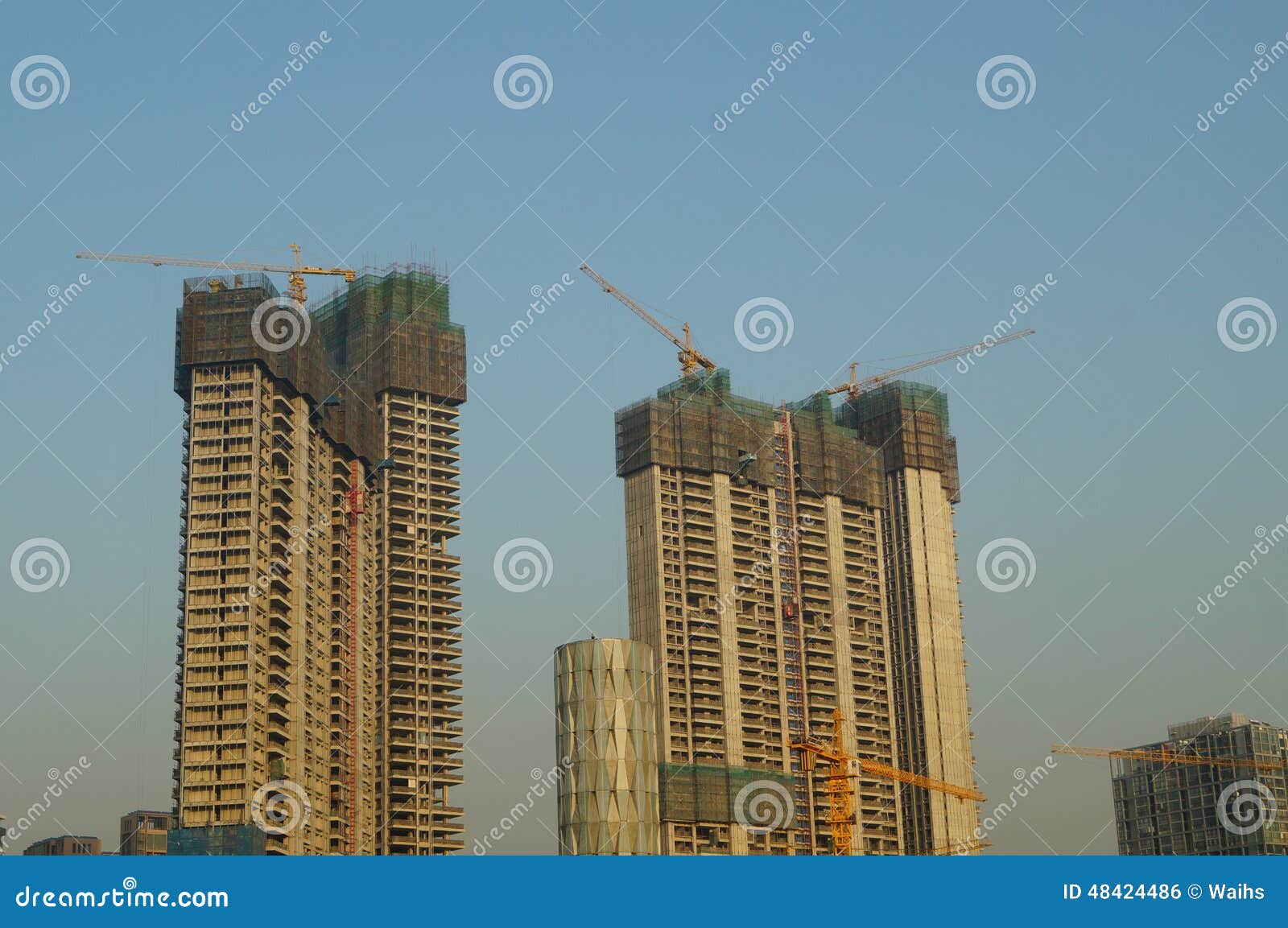 Shenzhen, China: Building Construction Stock Photo - Image of estate ...