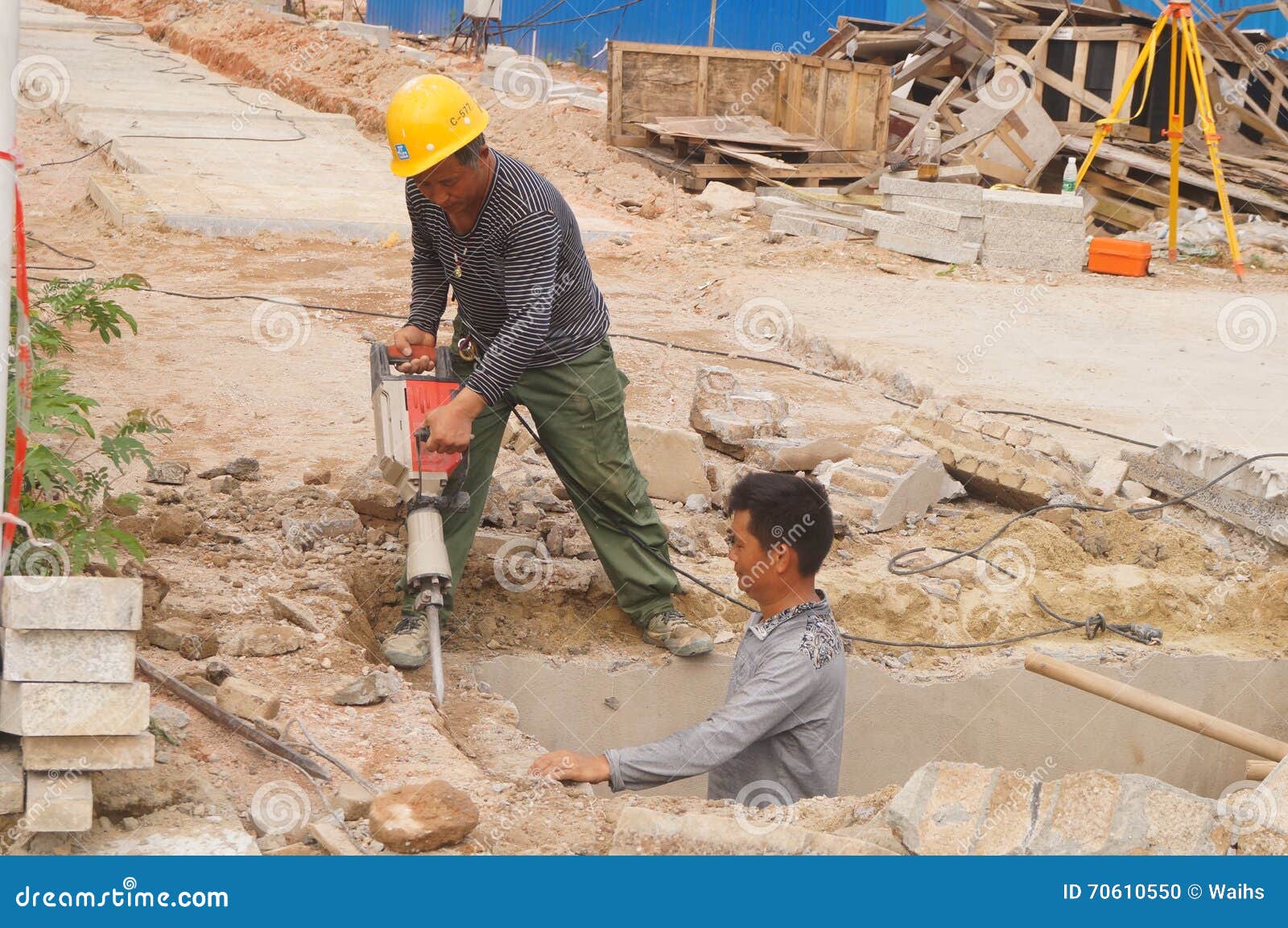 Shenzhen, China: Construction Workers at the Site Editorial Image ...