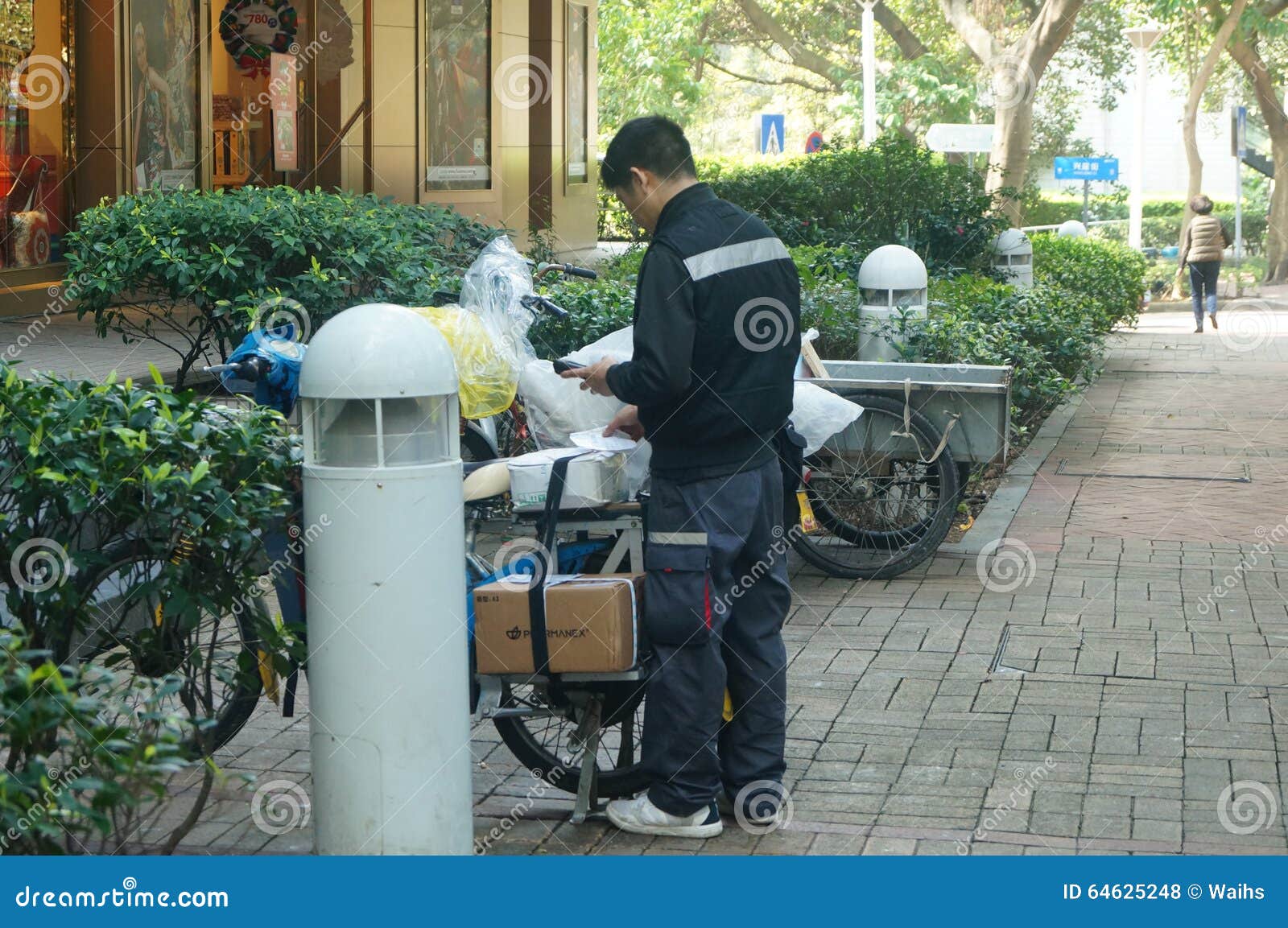 Shenzhen, China: Logistics Courier Editorial Stock Photo - Image of ...