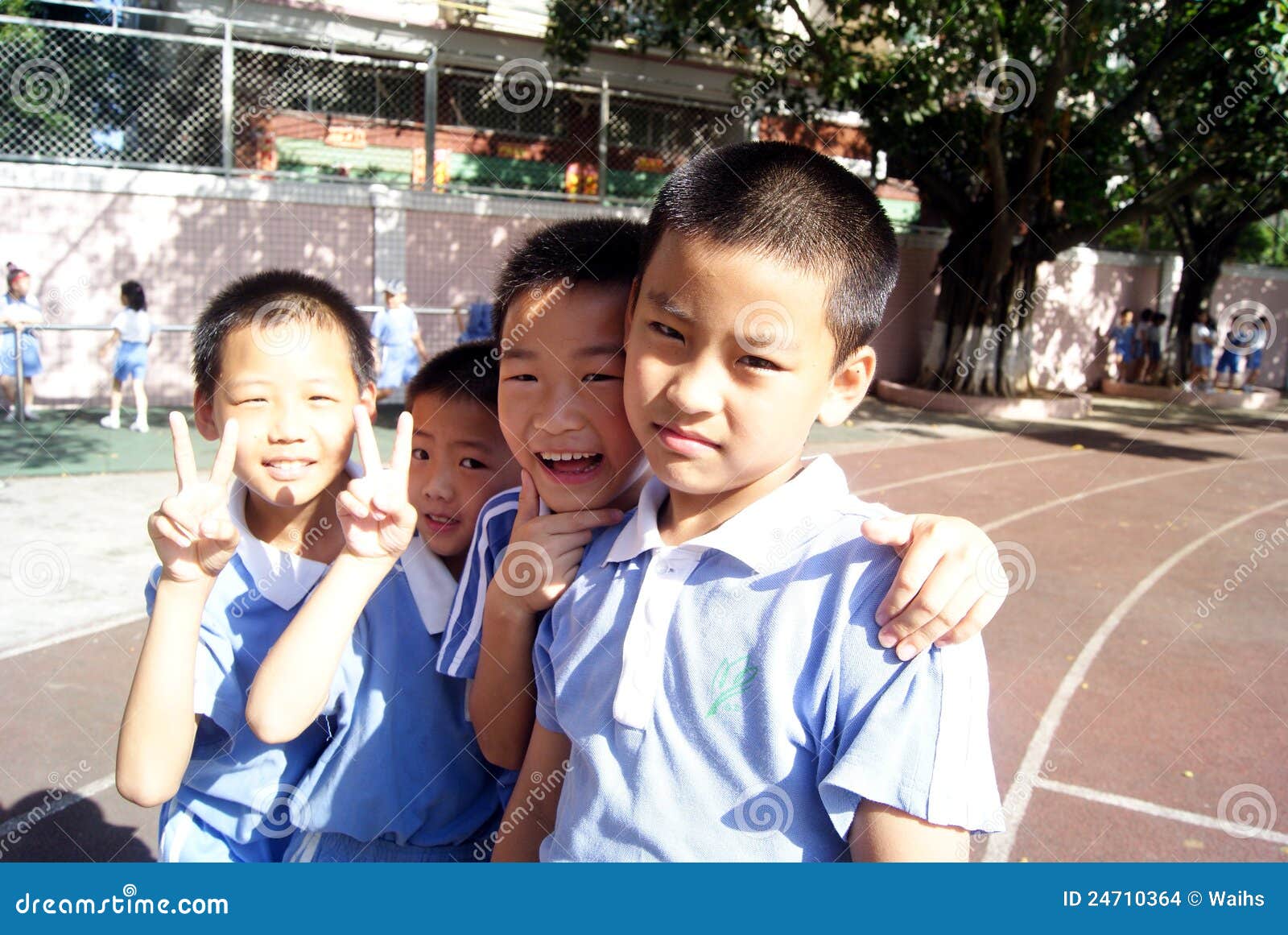 Shenzhen China: Lovely Pupil Editorial Stock Image - Image of culture ...