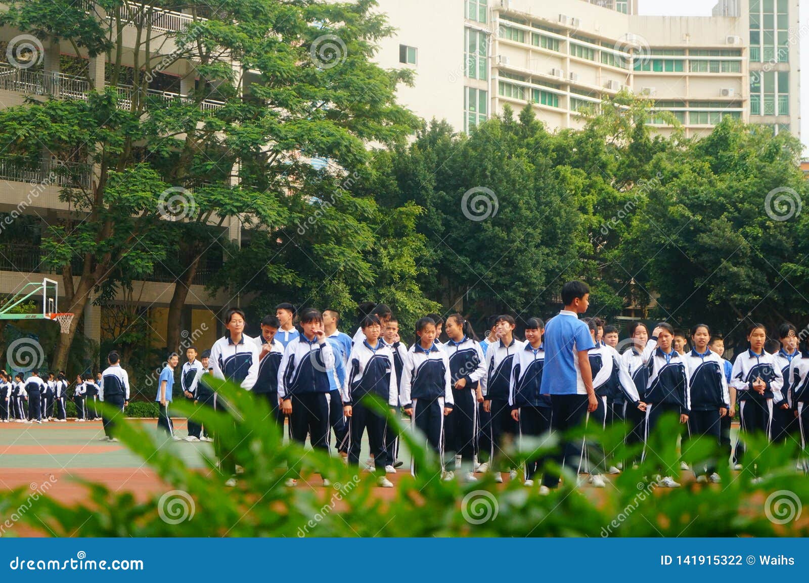 Shenzhen, China: Middle School Students Take Physical Education Classes ...