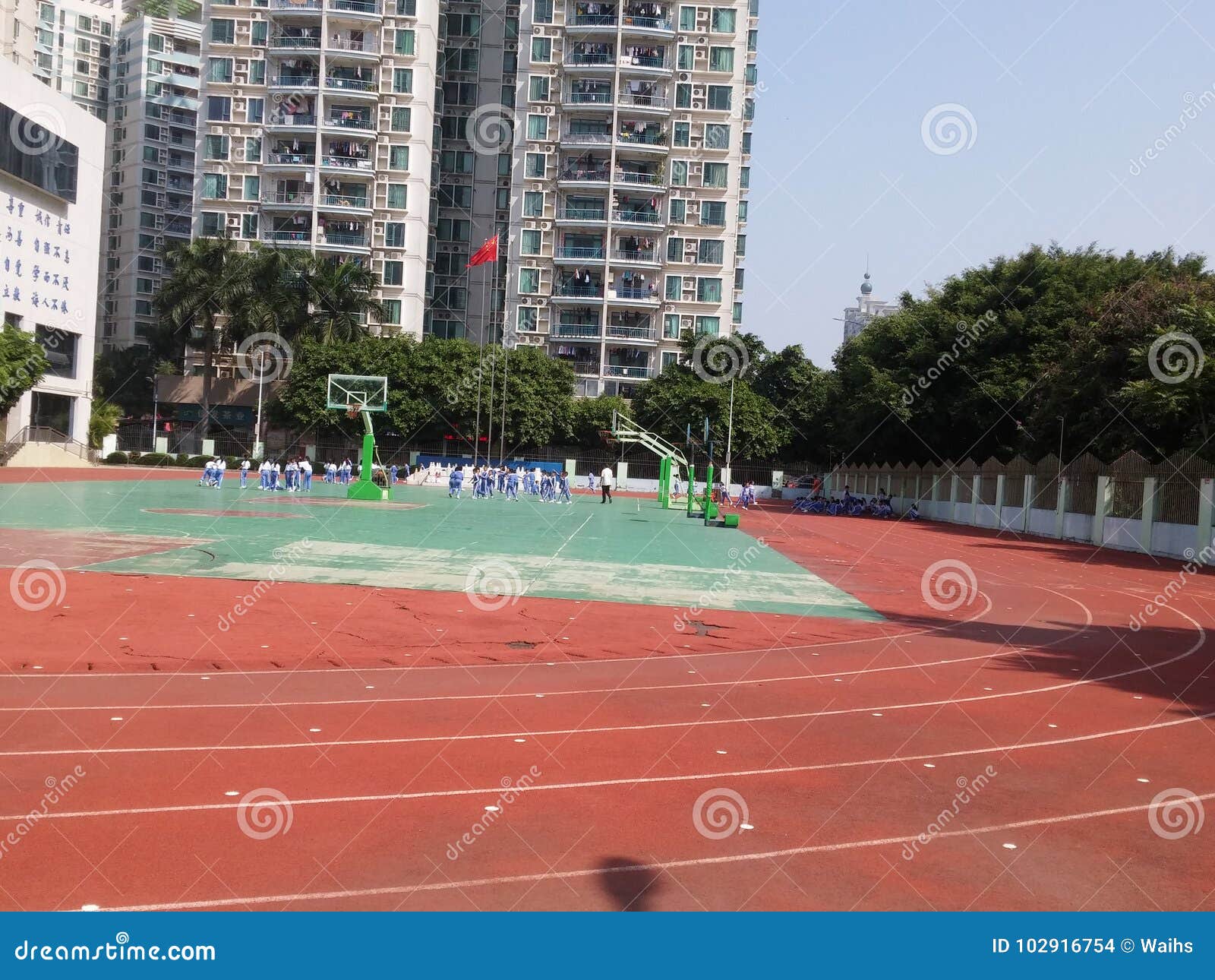 Shenzhen, China: Primary School Students are Having Physical Education ...