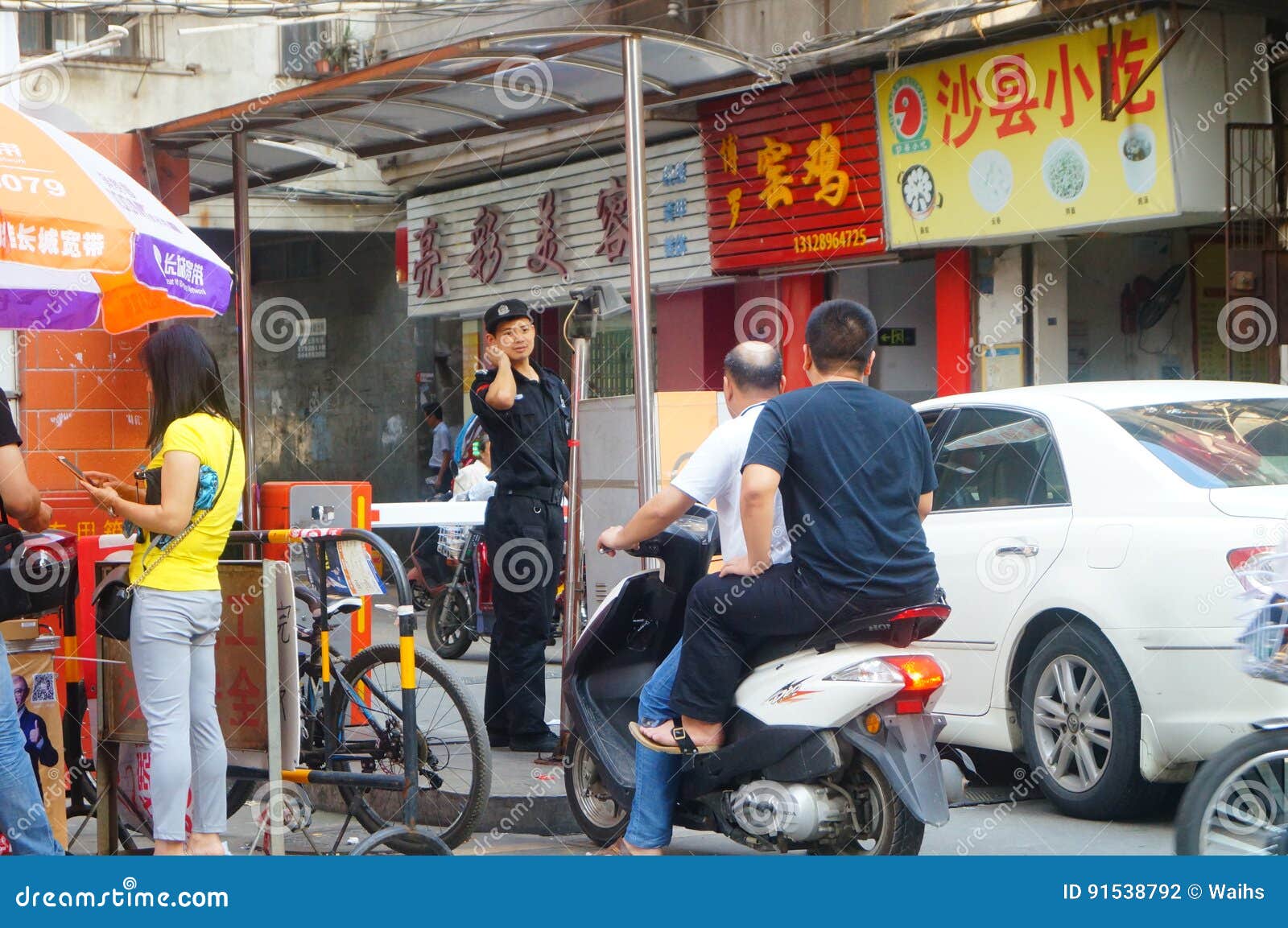 Shenzhen, China: Security Guard Editorial Photography - Image of guard ...