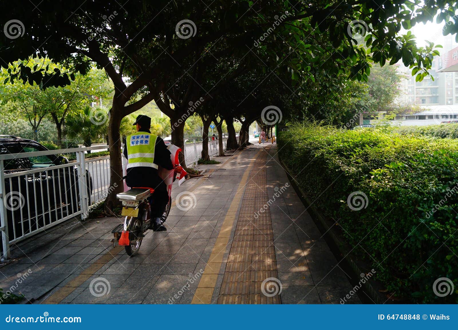 Shenzhen, China: Security Patrol Editorial Stock Photo - Image of ...