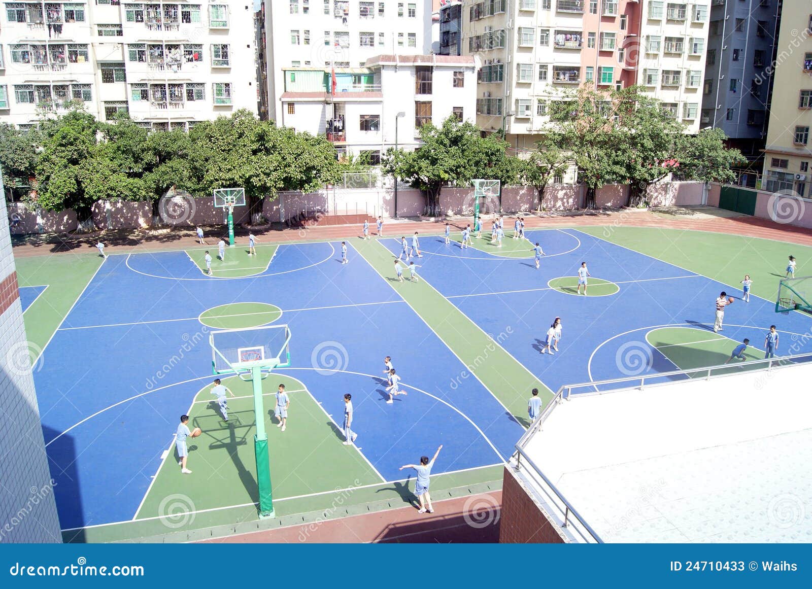 Shenzhen China: Students are Playing Basketball Editorial Stock Photo ...