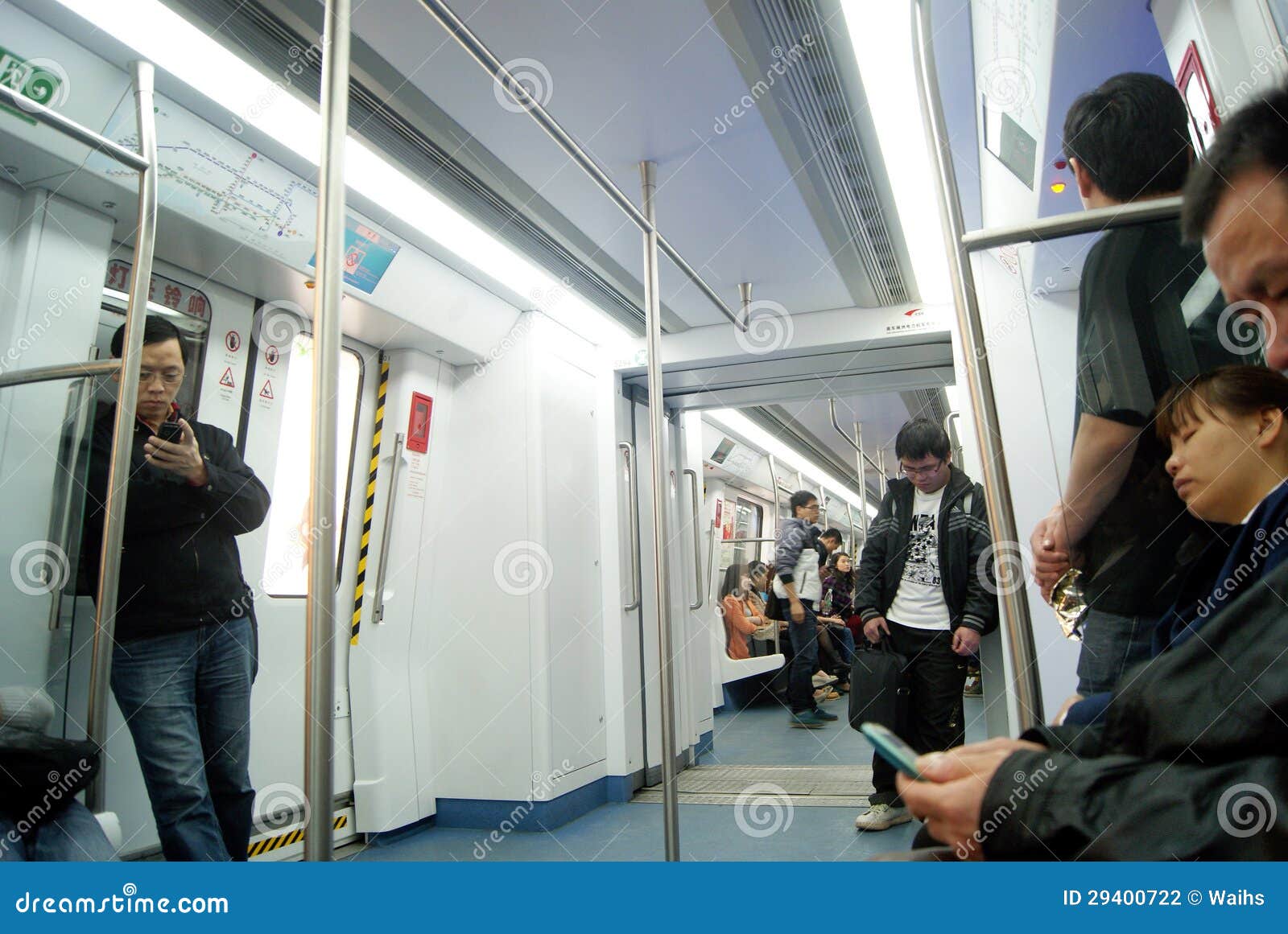 Shenzhen China: the Subway Car Landscape Editorial Photography - Image ...
