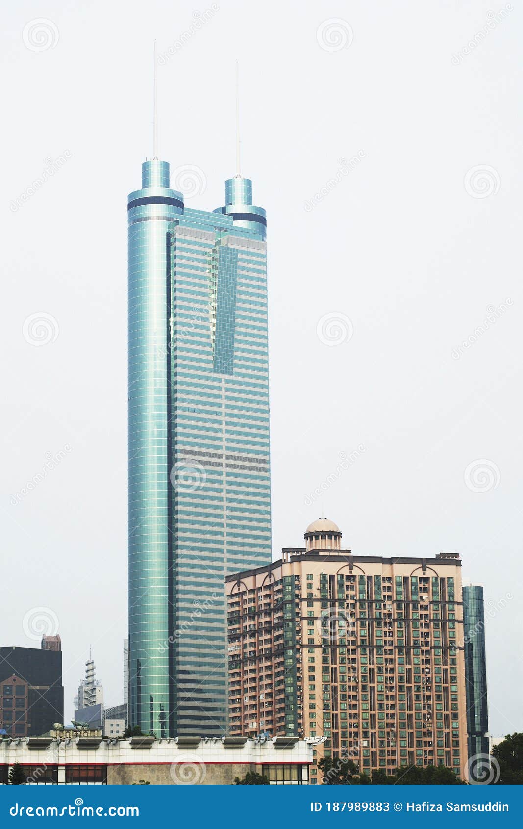 Shenzhen Di Wang Building stock image. Image of outdoors - 187989883