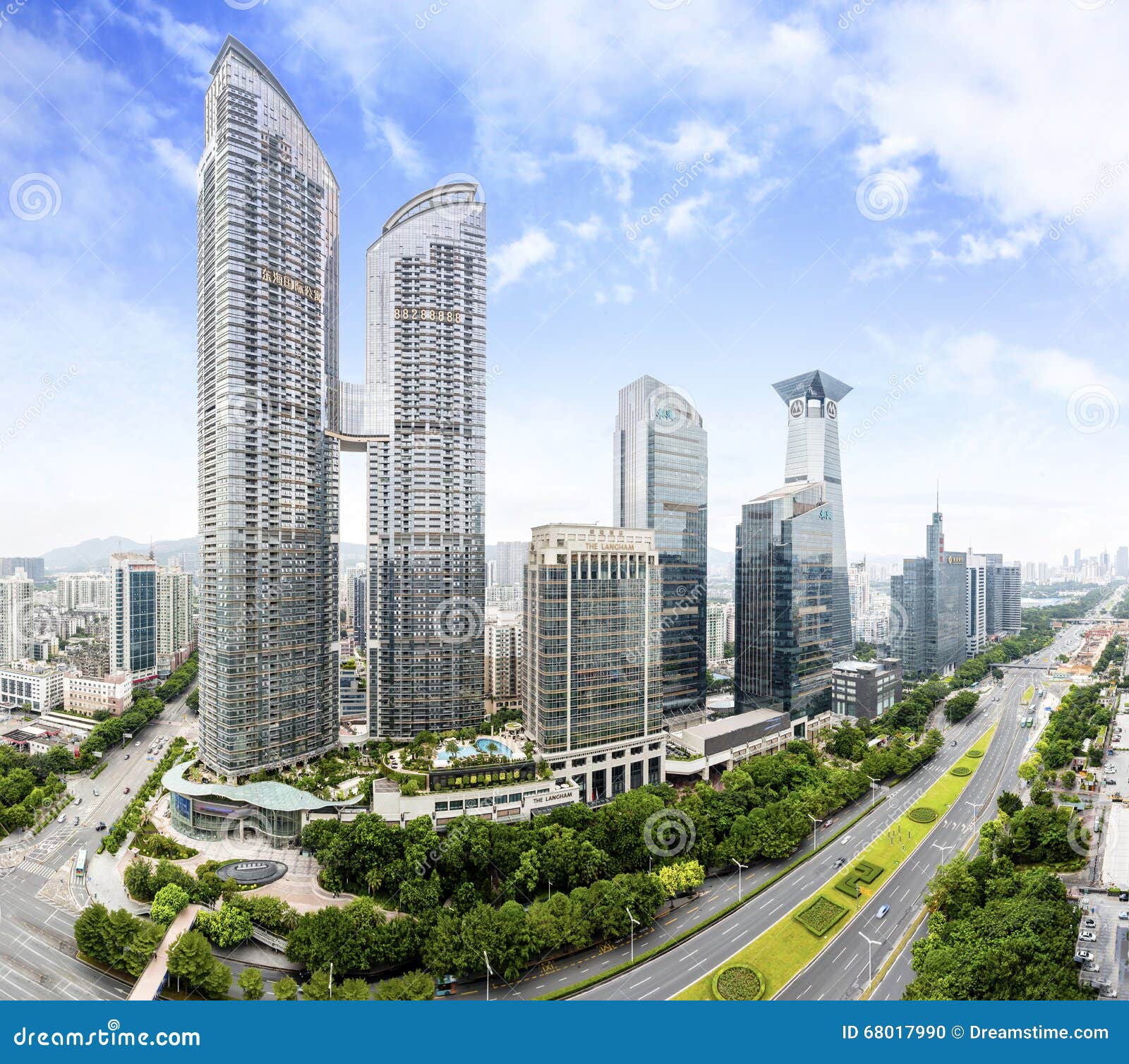 Shenzhen Futian CBD Day View Editorial Image - Image of province ...