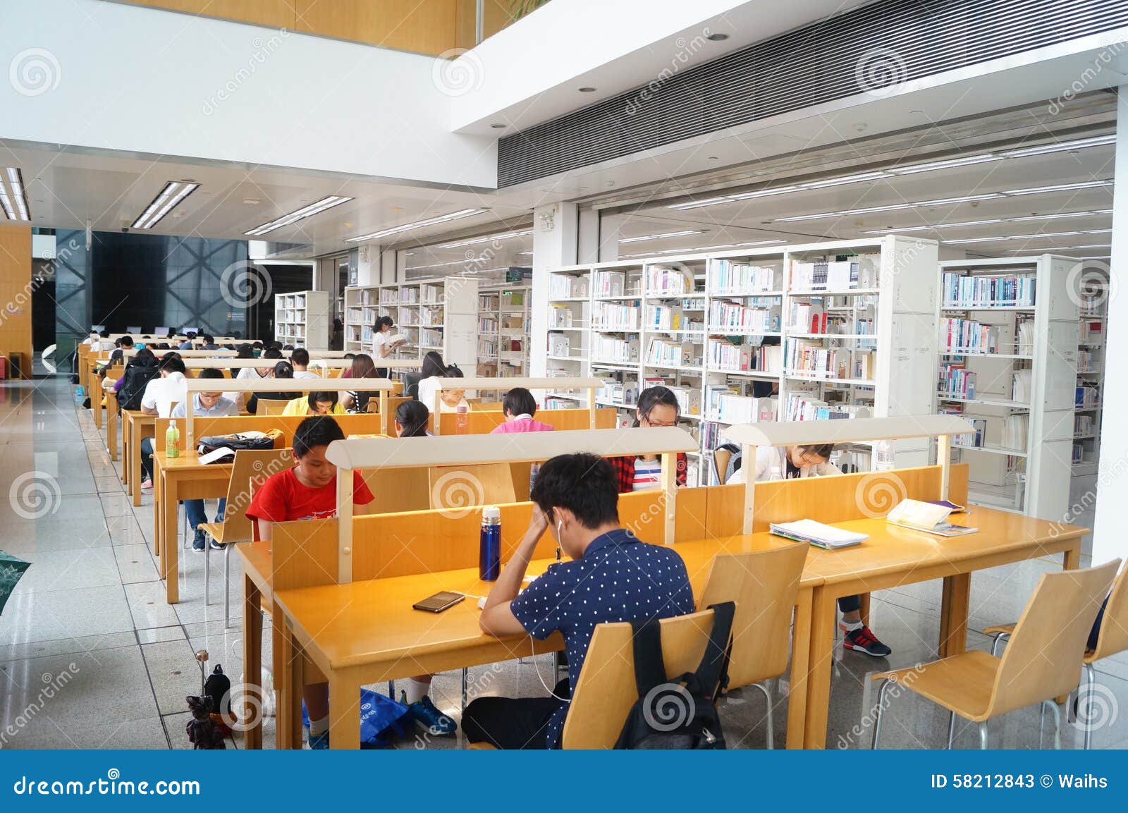 Shenzhen Library, Readers in Reading Editorial Stock Photo - Image of ...