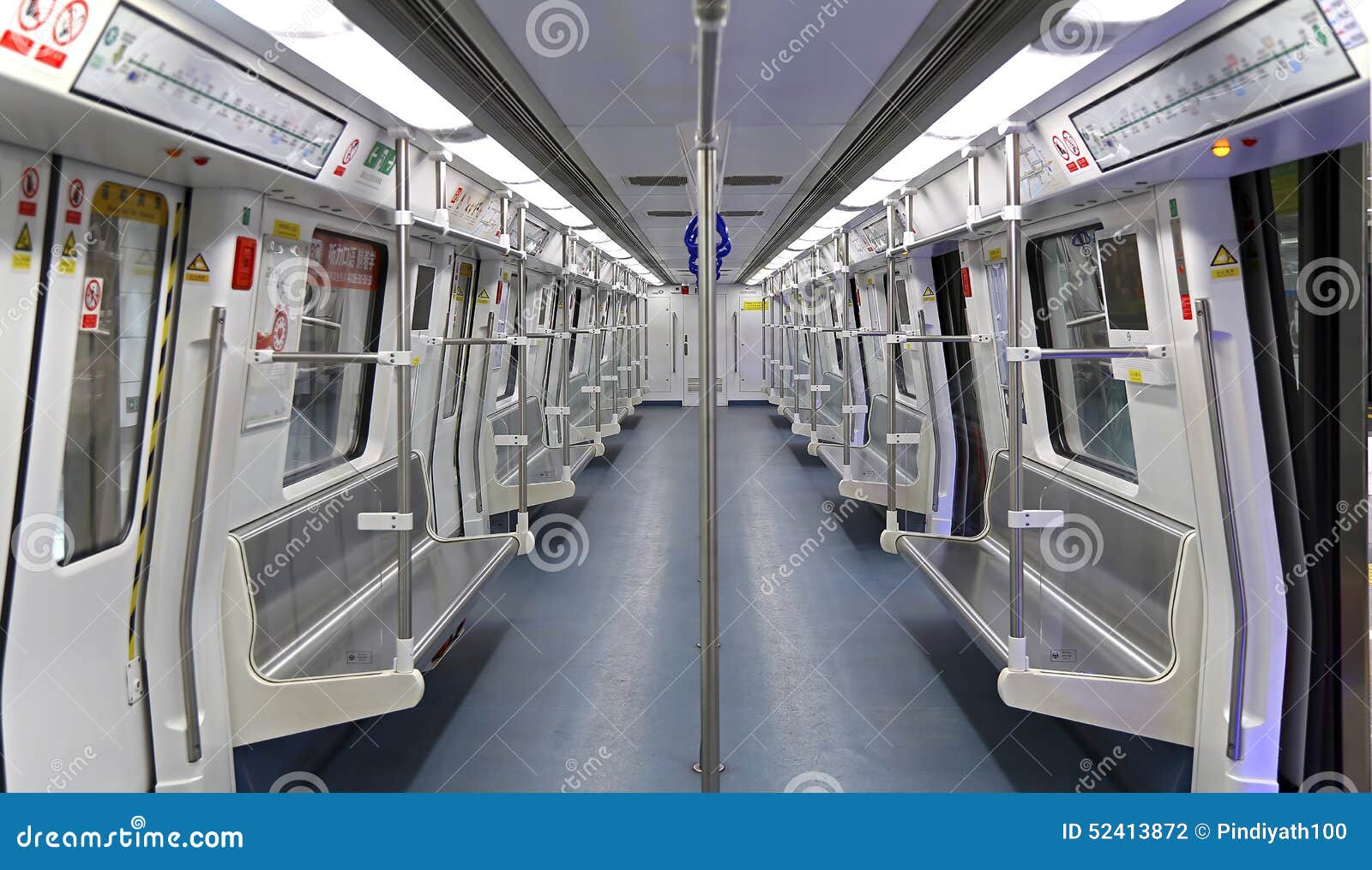 Metro LRT Train Of Kelana Jaya Line At Pasar Seni Station And ...