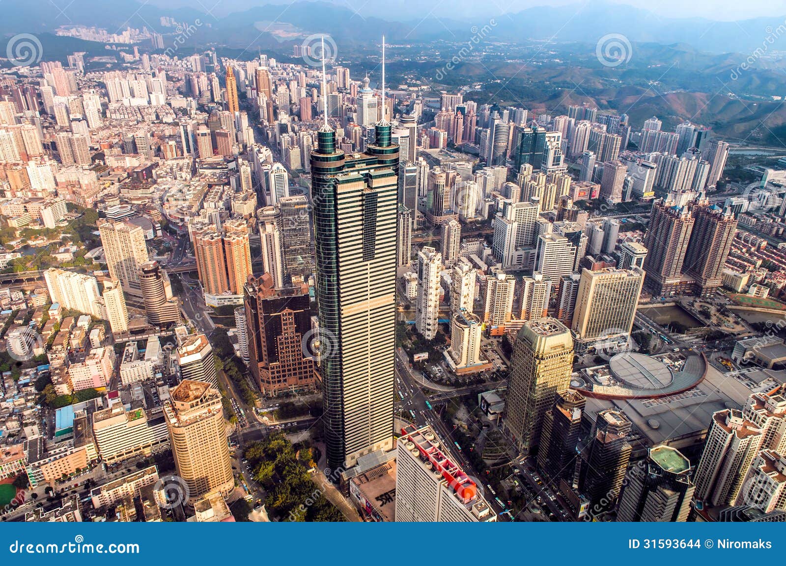 Shenzhen View from Above stock photo. Image of daylight - 31593644