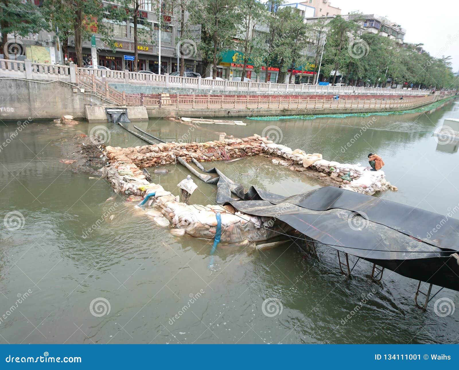 Shenzhen, China: Xixiang River Construction, Protection of River ...