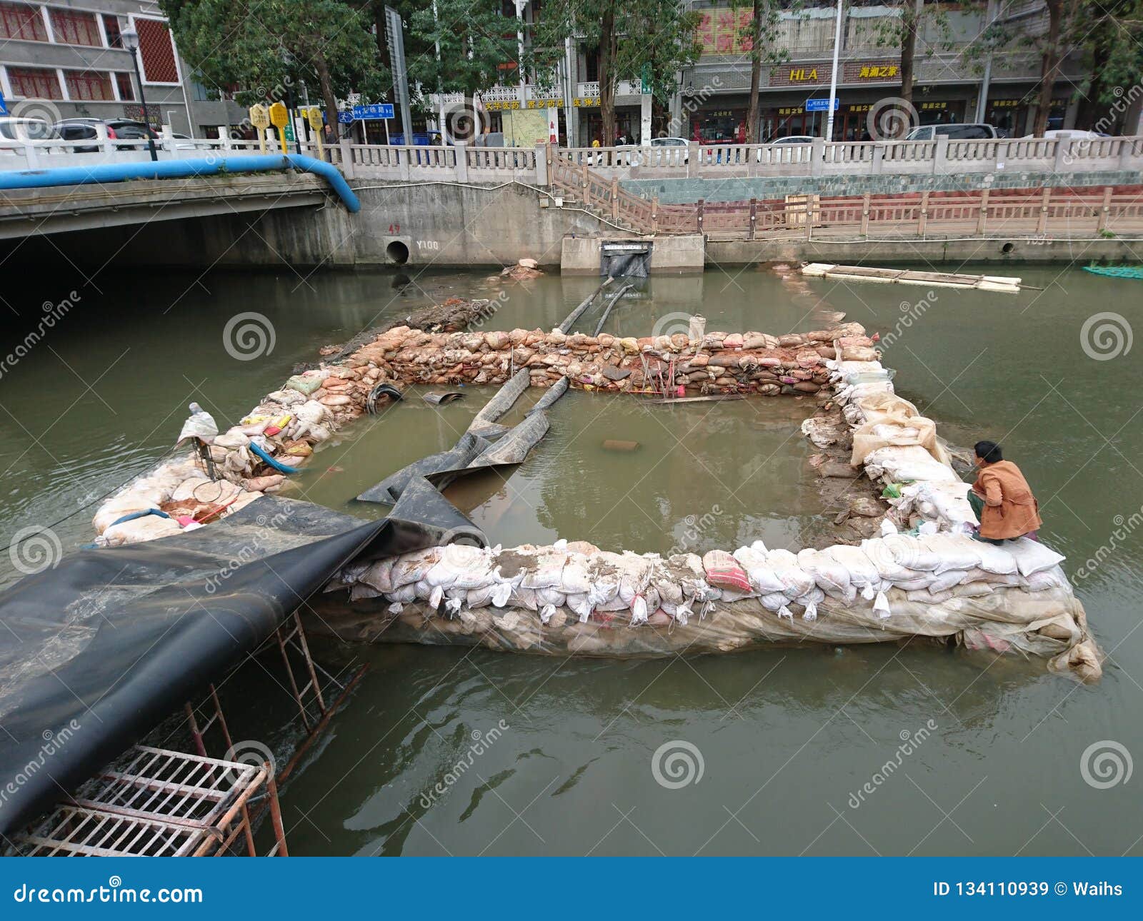 Shenzhen, China: Xixiang River Construction, Protection of River ...