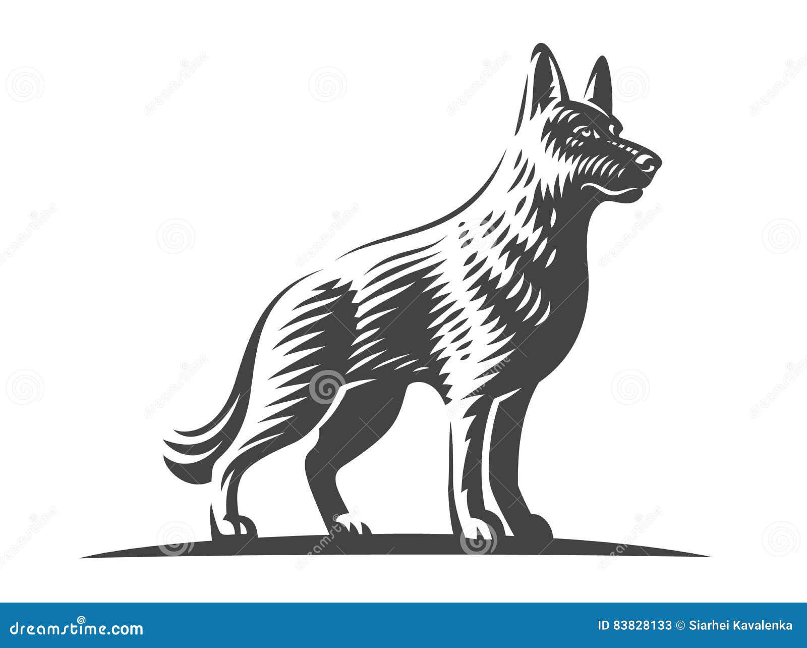 Shepherd Dog Vector Illustration Stock Illustrations – 6,150 Shepherd ...