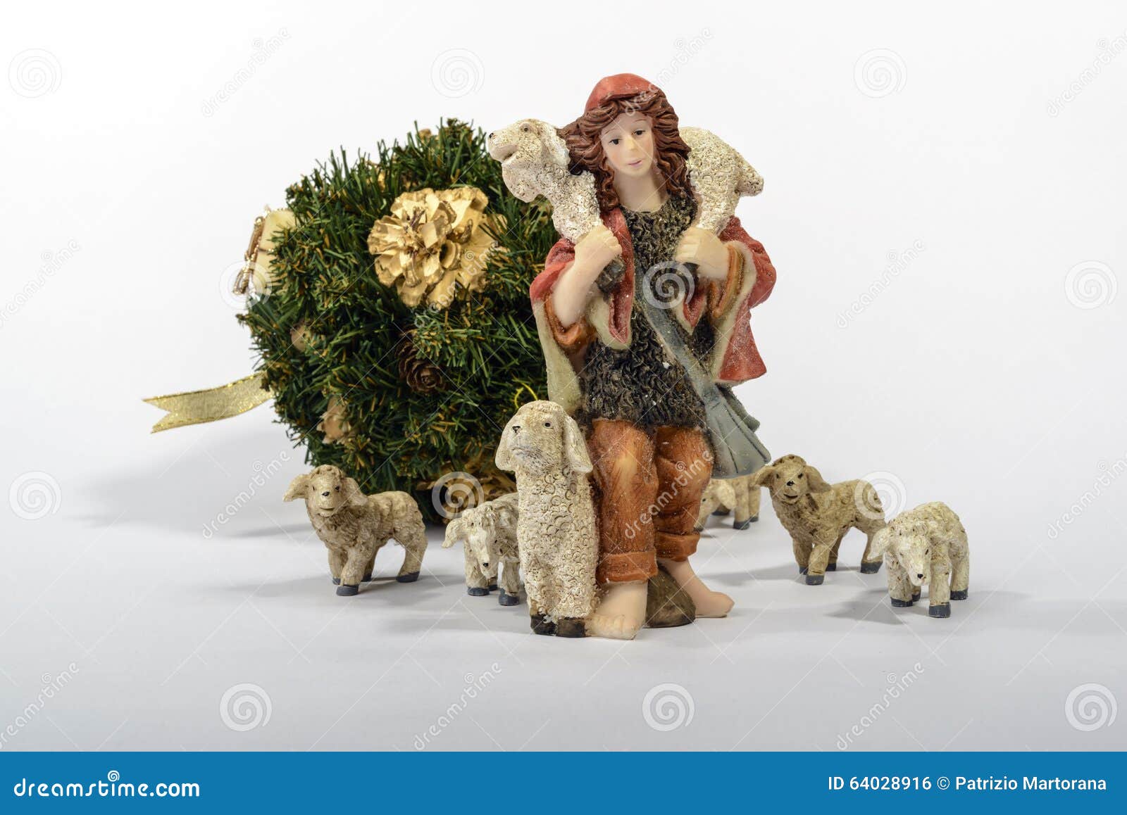 Shepherd with his sheep stock photo. Image of backgrounds - 64028916