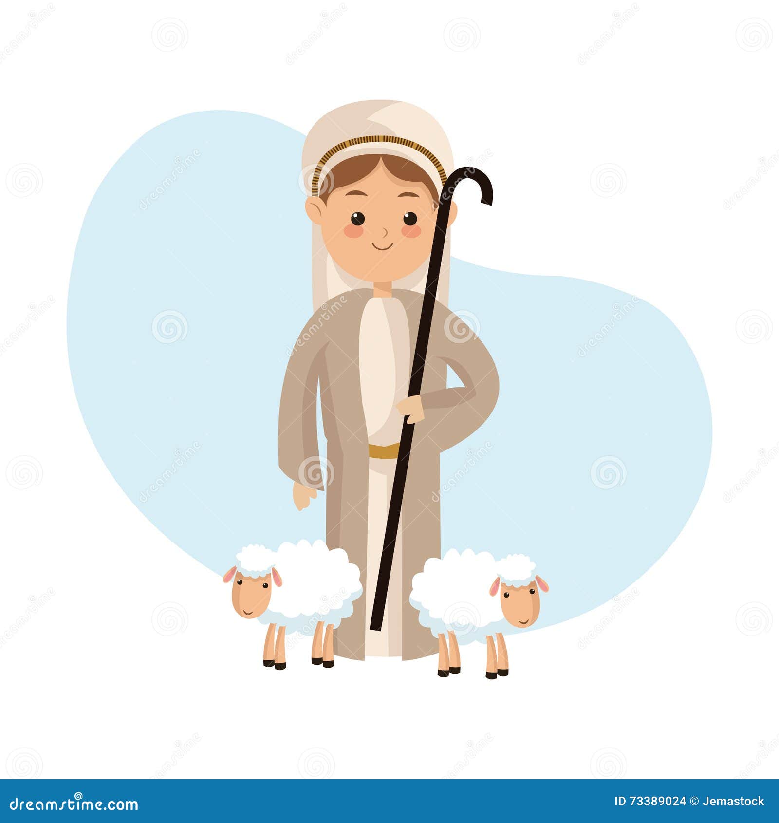 Shepherd Icon. Merry Christmas Design. Vector Graphic Stock ...