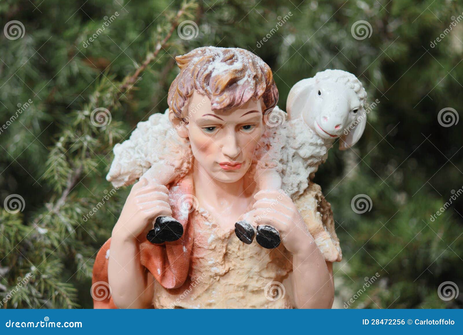 The Shepherd in the Nativity Stock Photo - Image of sheep, home: 28472256